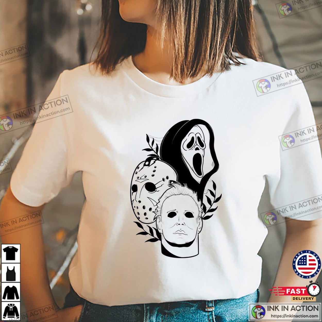 Ghostface Jason Voorhees Michael Myers Horror Characters Tee - Walmart.com