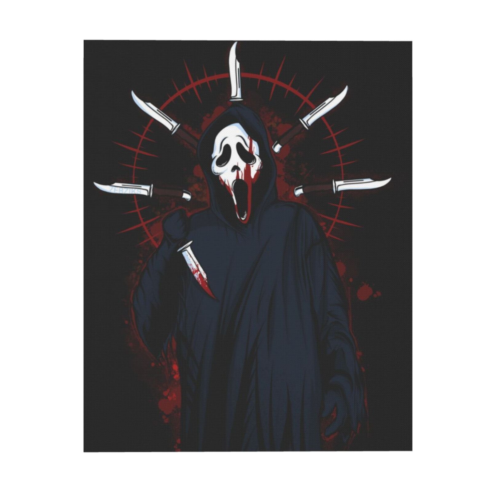 Ghostface Killer Film Scream Canvas Decorative Poster Art Picture ...
