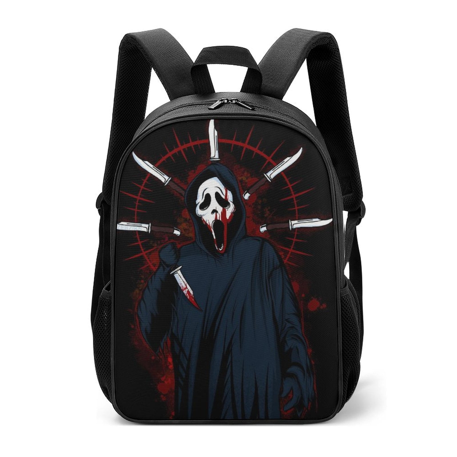 Ghostface Killer Film Scream School Bag Casual Adjustable Backpack ...