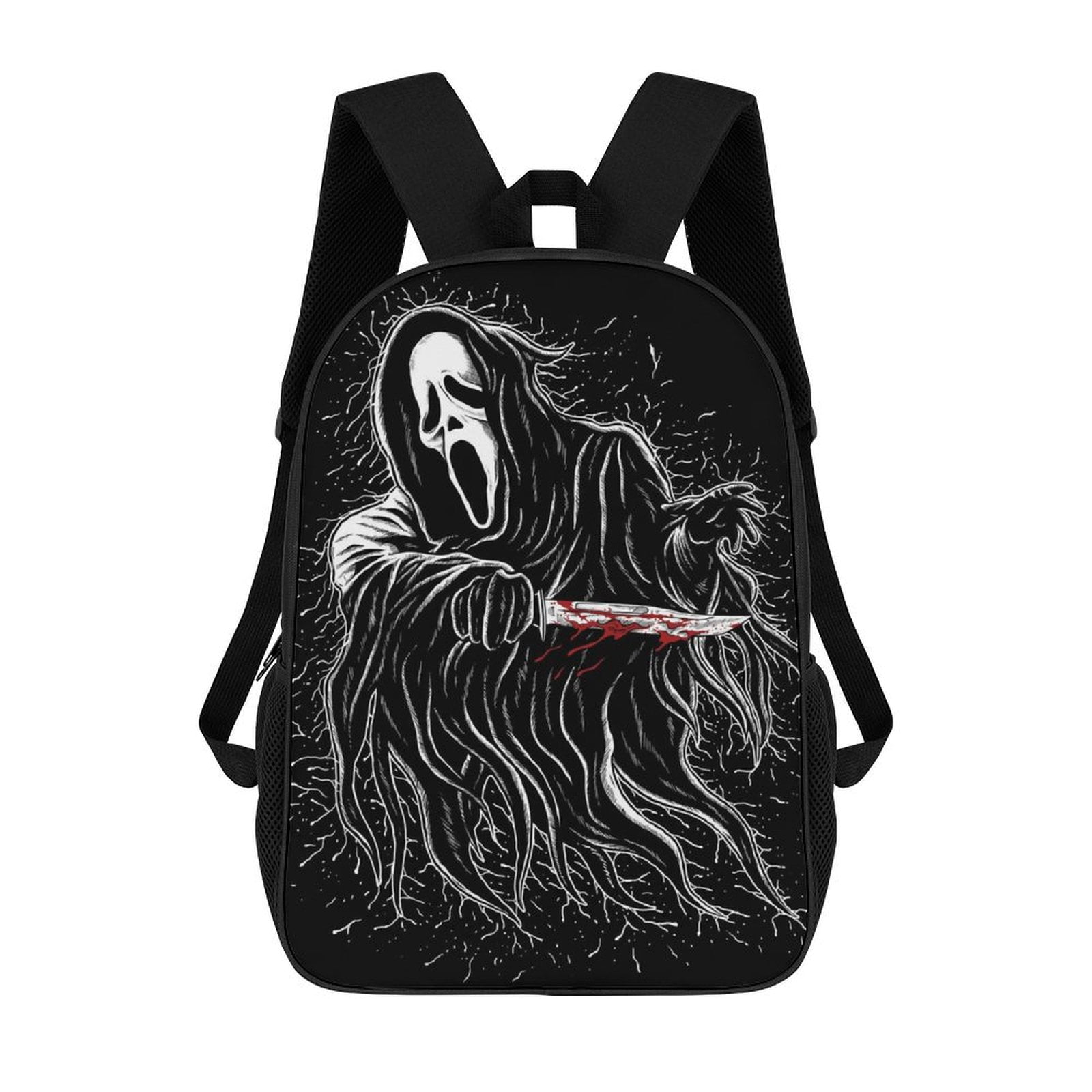 Ghostface Killer Scary Scream Backpack Casual Daypack School Bag ...