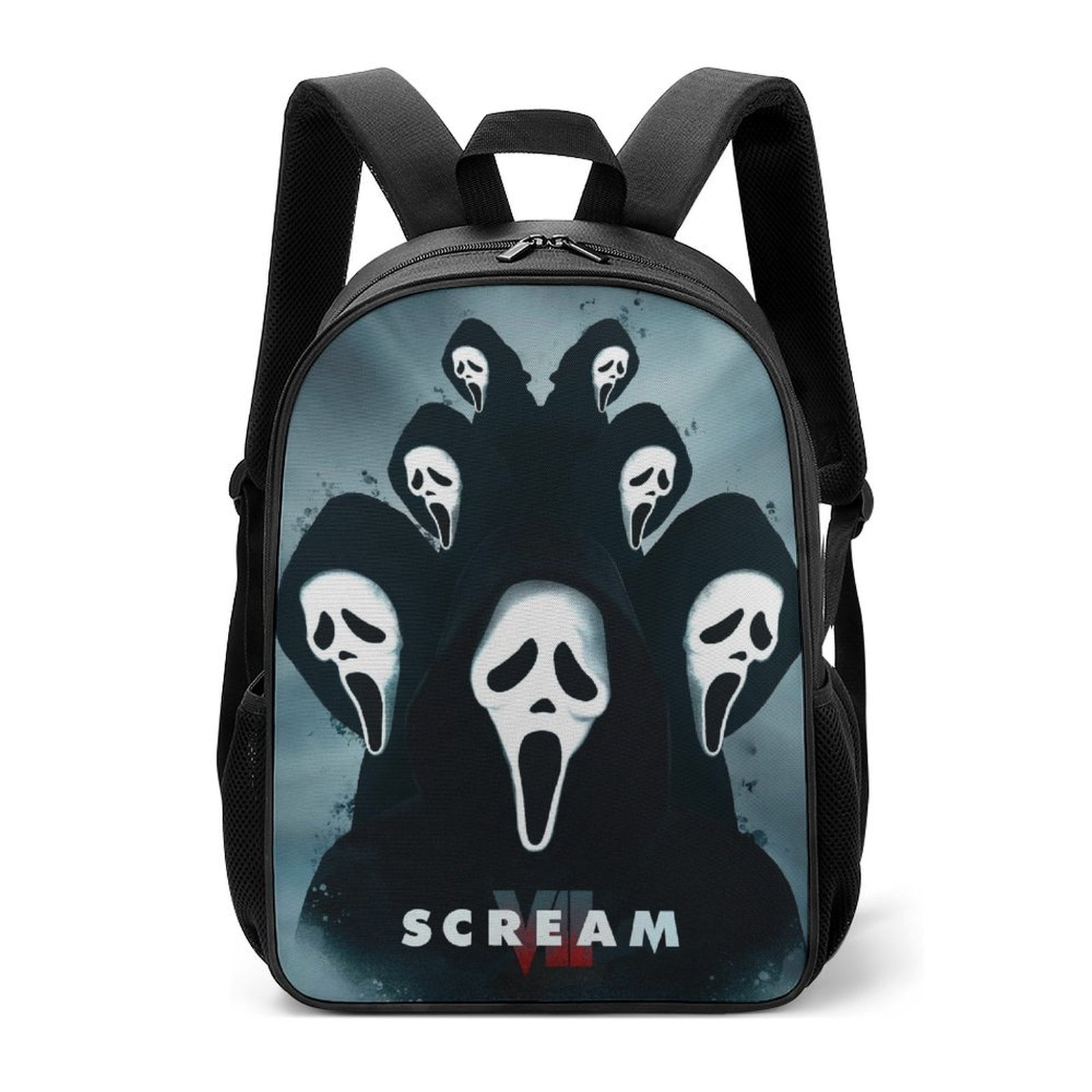 Ghostface Killer School Bag Casual Adjustable Backpack Daypack Multipurpose Student Bookbag ...