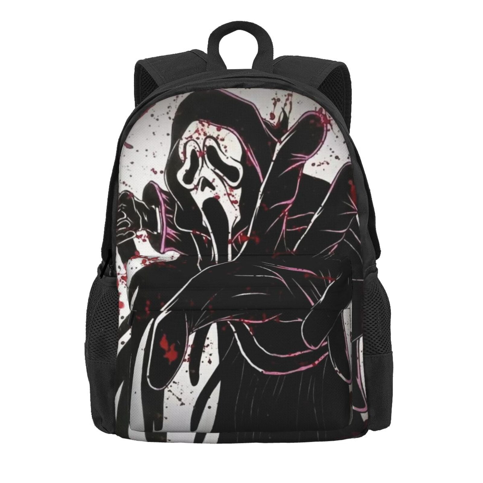 Ghostface Killer Scream Film Backpack Adjustable Daypack Large Capacity ...
