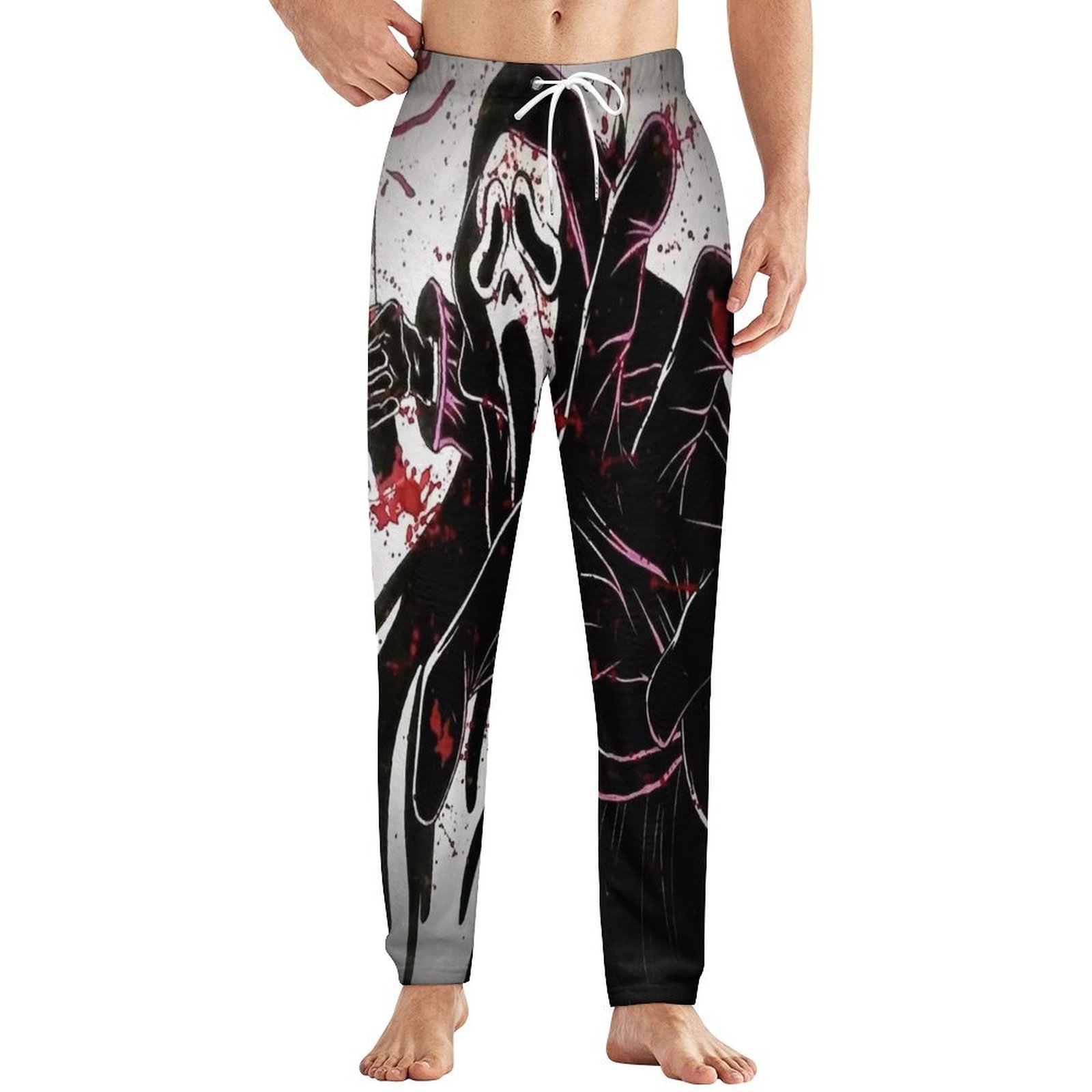 Ghostface Killer Scream Film Plush Men's Pajama Pants Bottoms Fashion ...