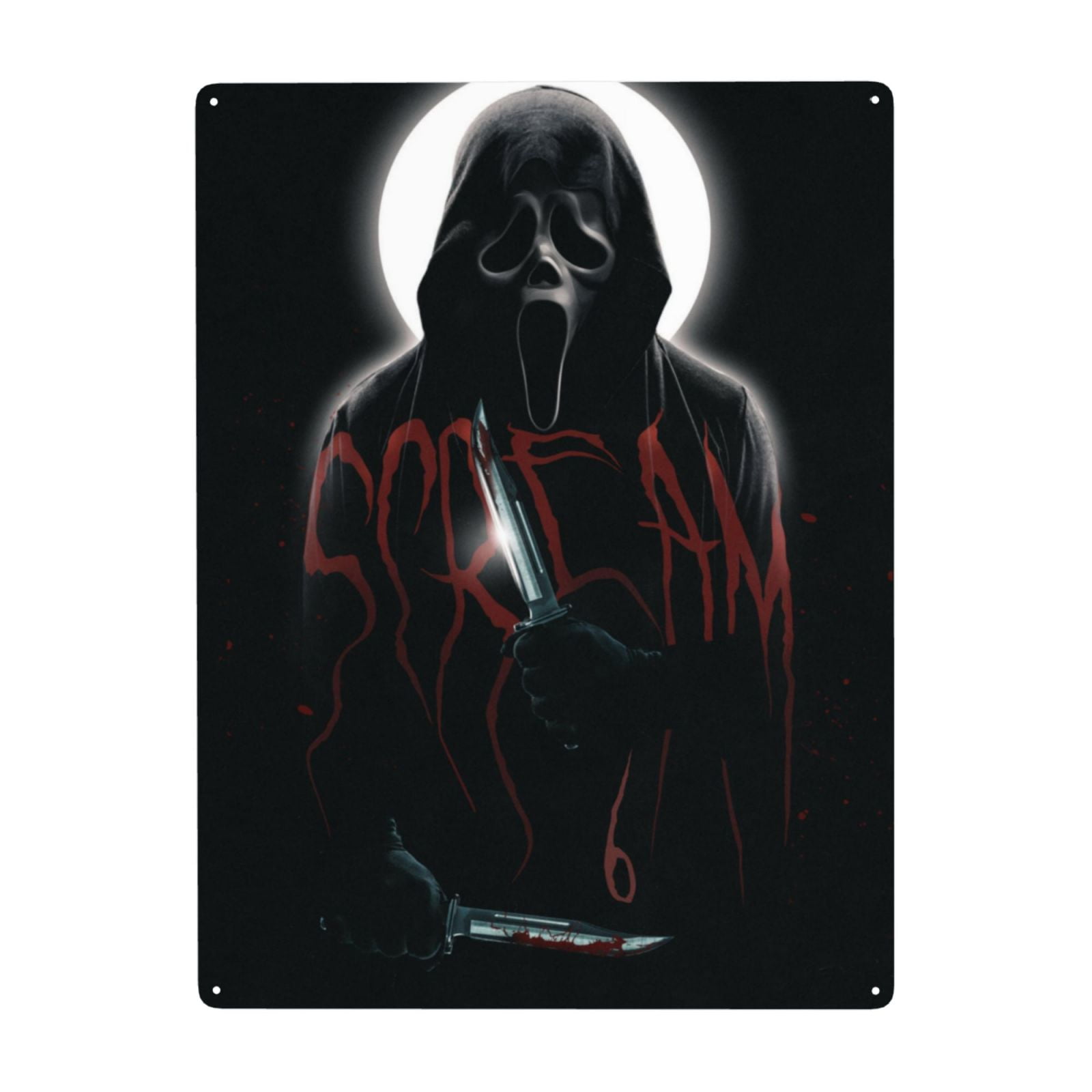 Ghostface Killer Scream Metal Sign Decor 30x40cm Wall Art Sign for Home ...