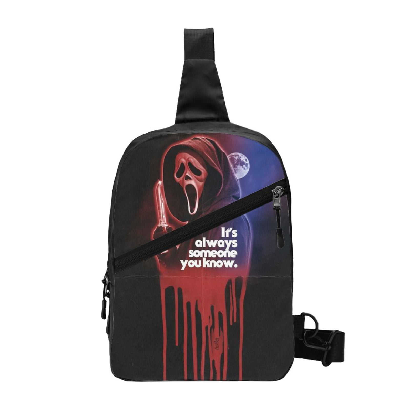 Ghostface Killer Scream Movie Chest Bag Crossbody Folding Adjustable ...