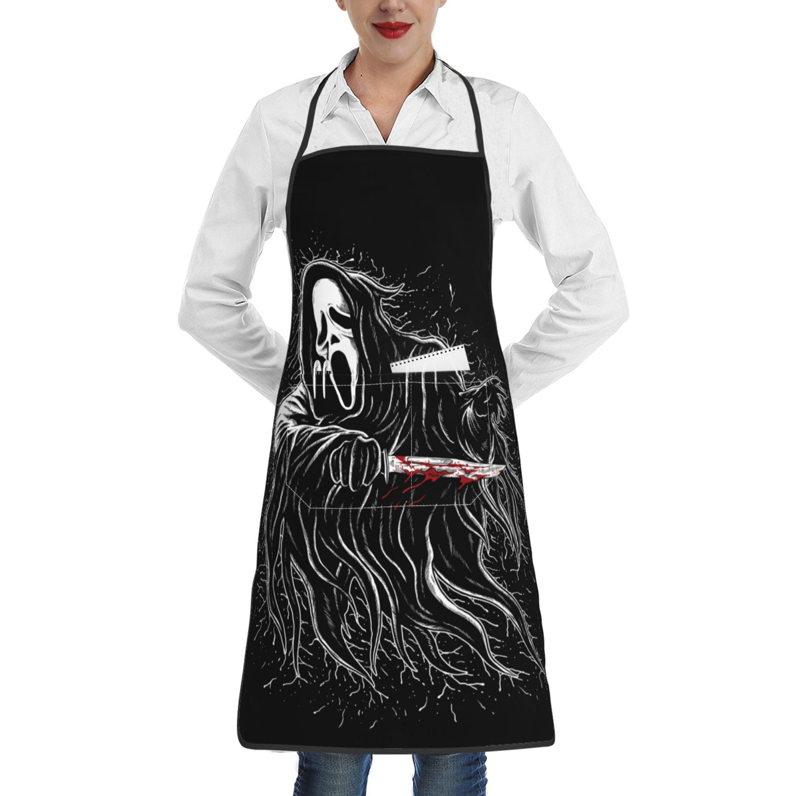 Ghostface Killer Scream Versatile Fashion Apron For Chef,Craftsman ...