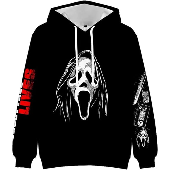 Ghostface Movie Merch Scream 7 Hoodie Spring&Autumn Fashion Men/Women ...