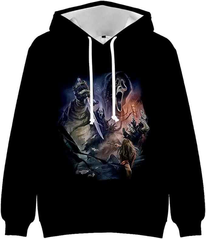 Ghostface Movie Merch Scream 7 Hoodie Spring&Autumn Fashion Men/Women ...