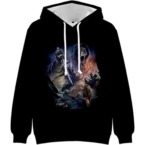 Ghostface Movie Merch Scream 7 Hoodie Spring&Autumn Fashion Men/Women ...
