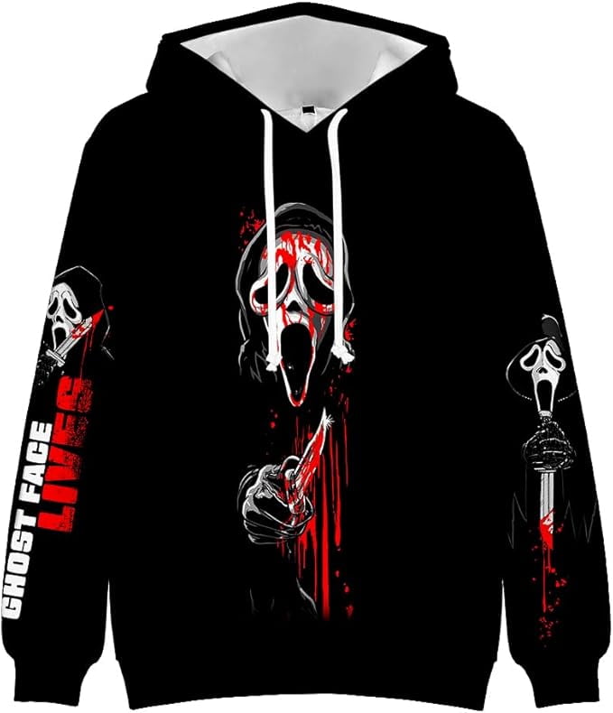 Ghostface Movie Merch Scream 7 Hoodie Spring&Autumn Fashion Men/Women ...