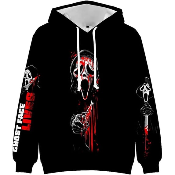 Ghostface Movie Merch Scream 7 Hoodie Spring&Autumn Fashion Men/Women ...