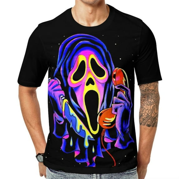 Ghostface Sc-ream Men T-shirt Short Sleeve Round Neck Shirts Graphic Tees - Walmart.com