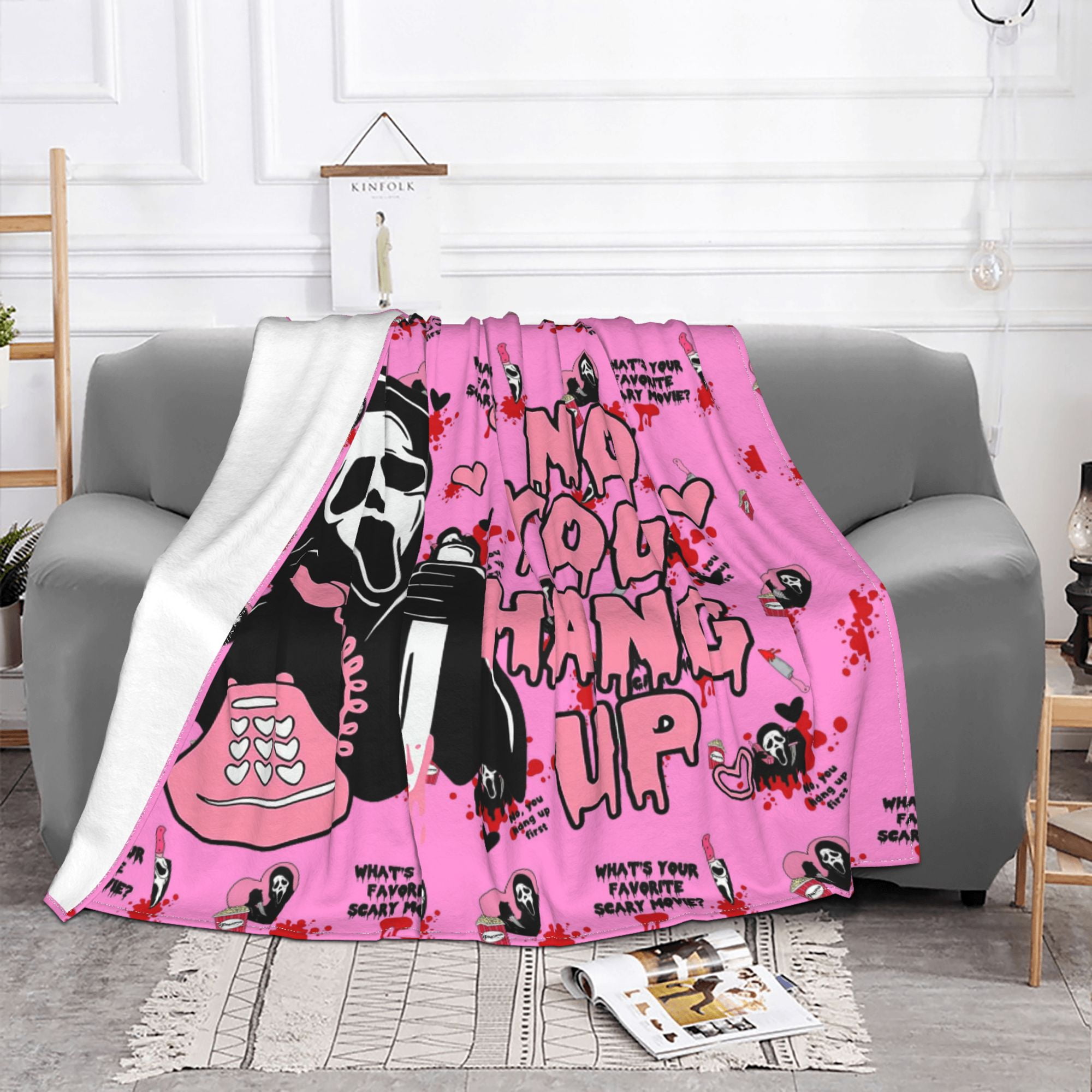 Ghostface Sc-ream Soft Lightweight Bed Blankets Plush Fuzzy Cozy ...