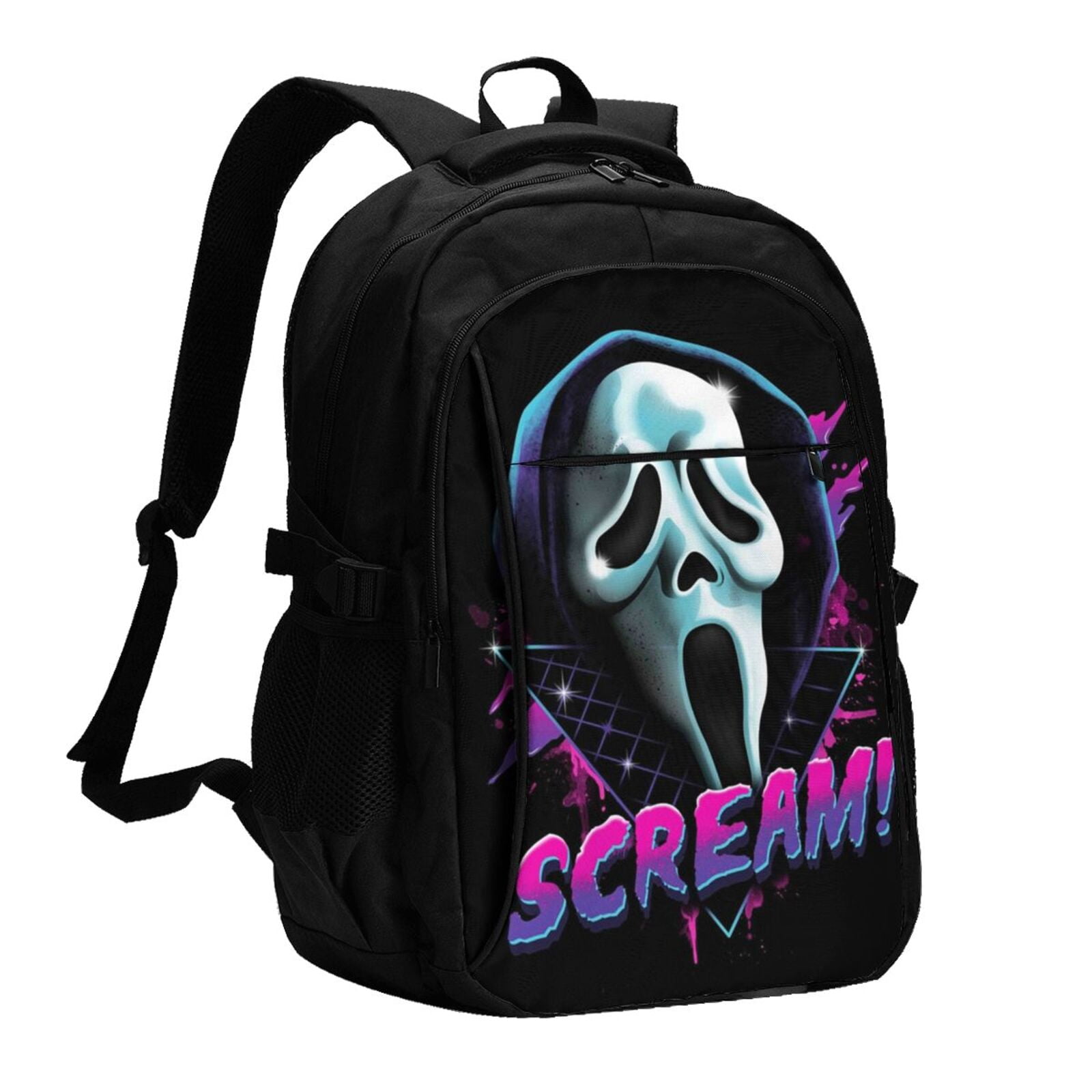 Ghostface Scream Backpack Schoolbag USB Daypack Large Capacity Notebook ...