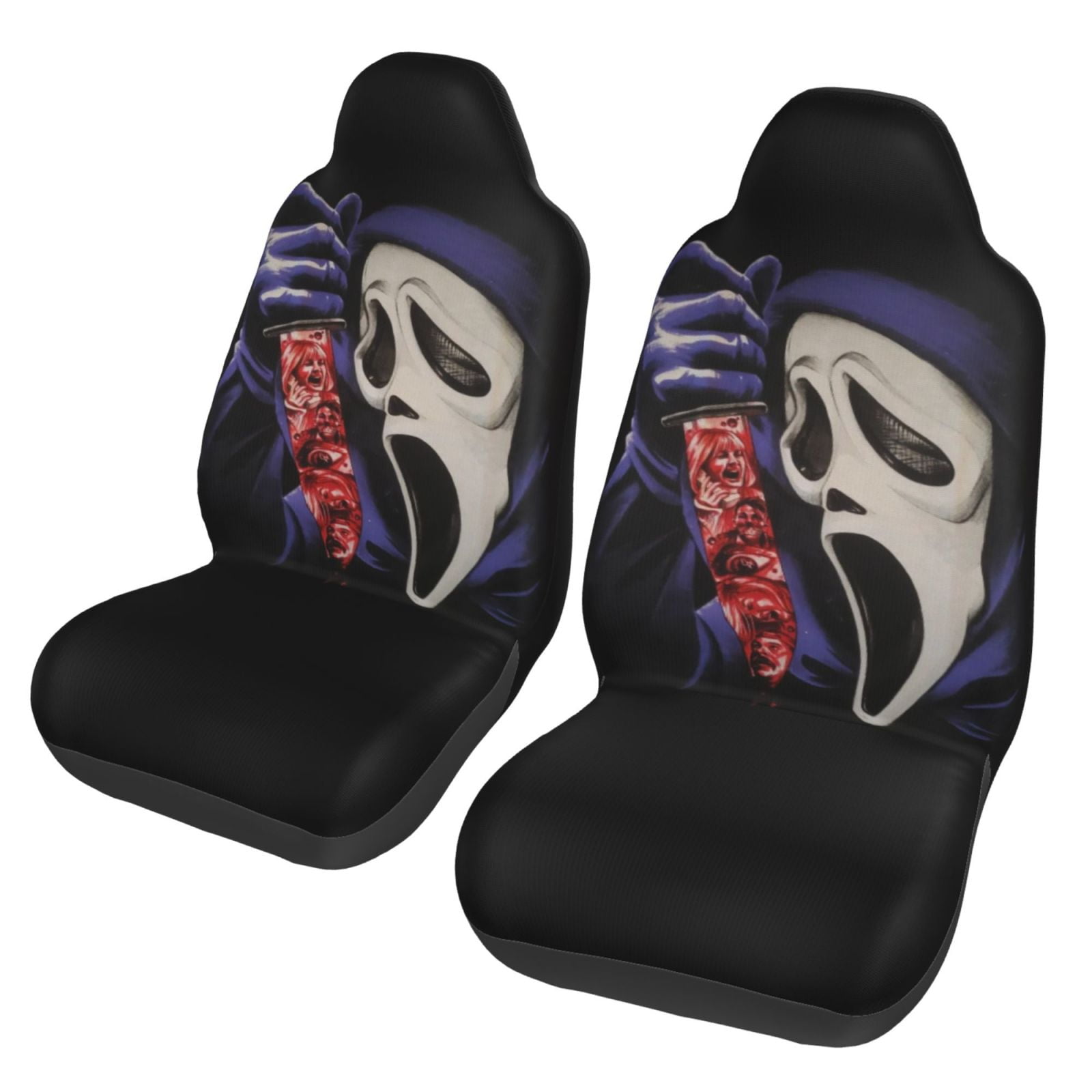 Ghostface Scream Film Car Seat Covers Vehicle Front Seat Protective Mat ...