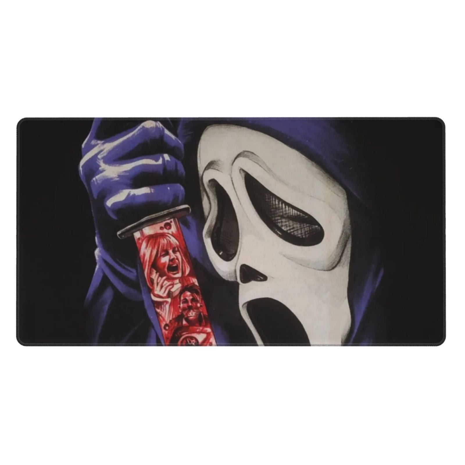Ghostface Scream Film Extended Gaming Mousepad Stitched Edge Mouse Pad ...