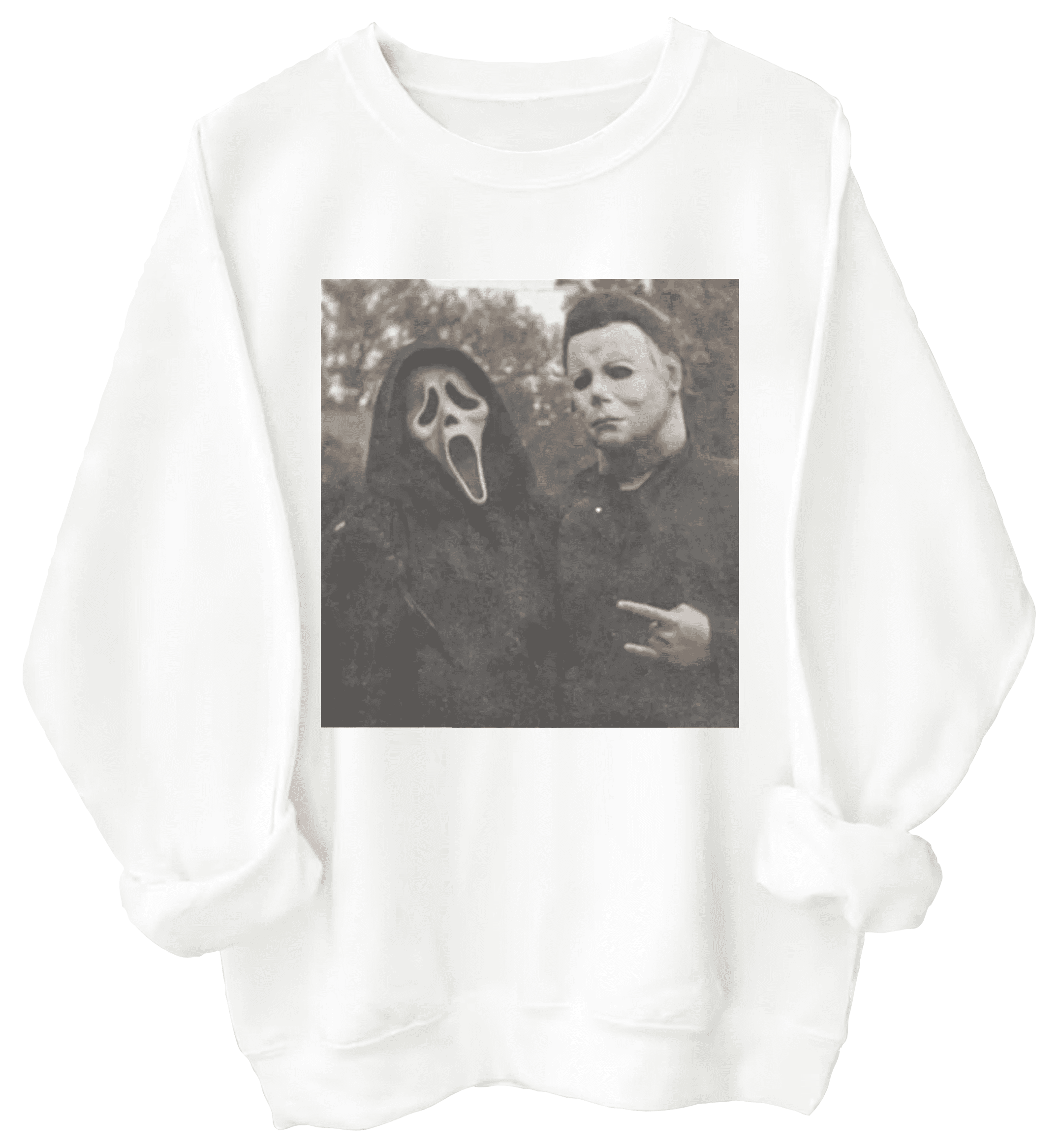 Ghostface Scream Halloween Heart Hands Sweatshirt, Ghostface Scream ...