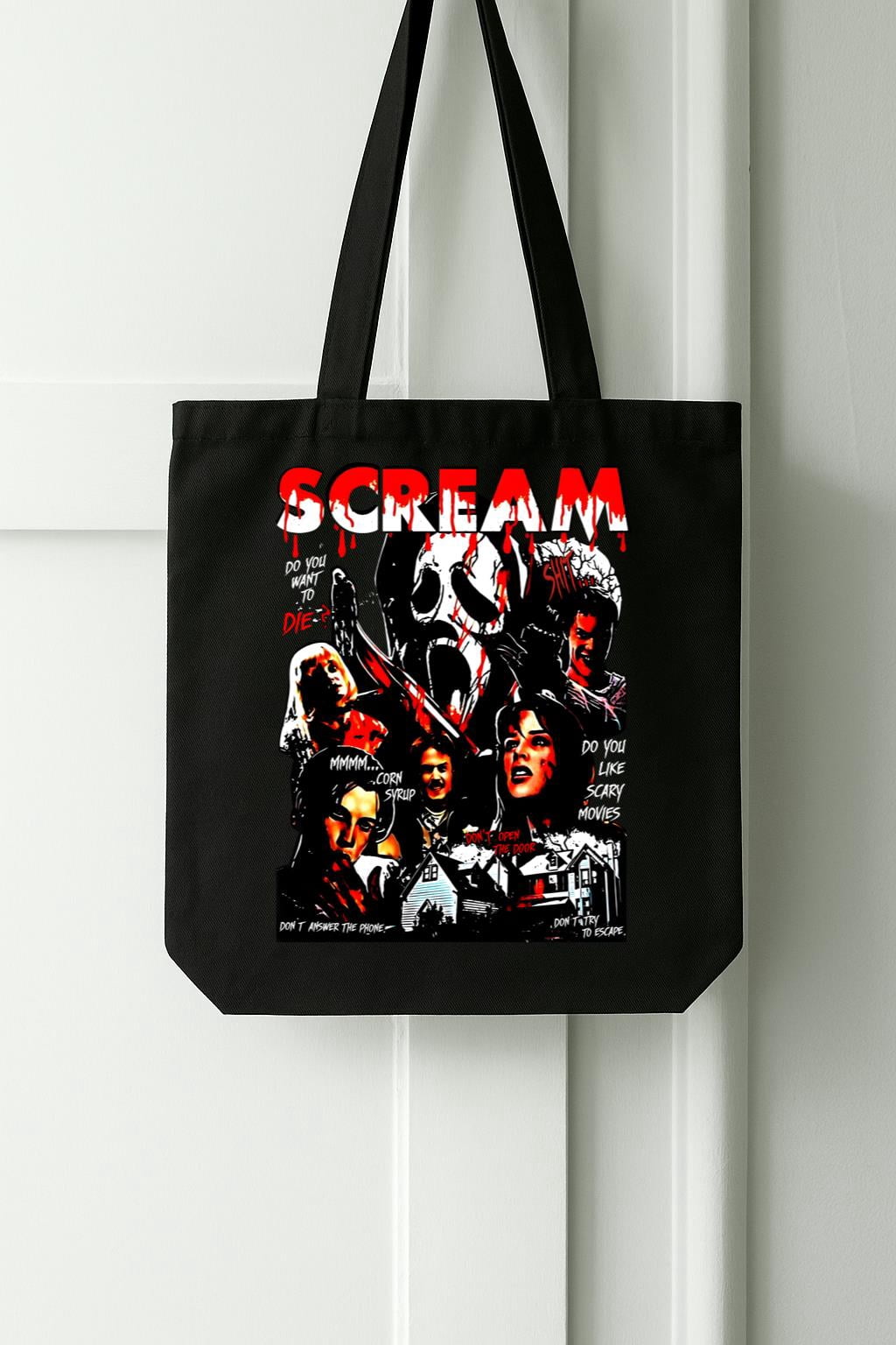 Ghostface Scream Horror Movie TBag Heavy Tote Bag-TH17439 - Walmart.com