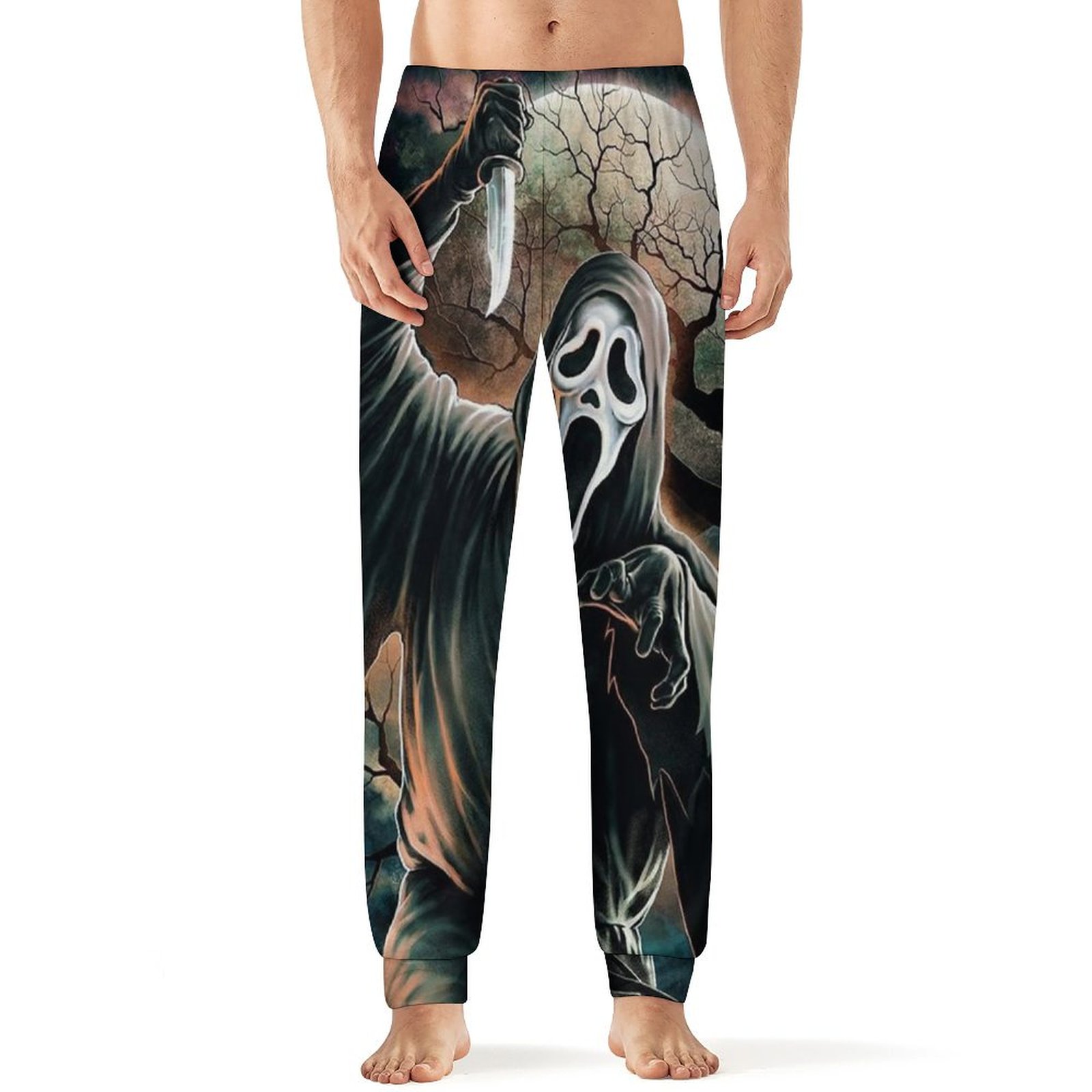 Ghostface Scream Men's Pajama Pants Bottoms Fashion Daily Cozy Lounge ...