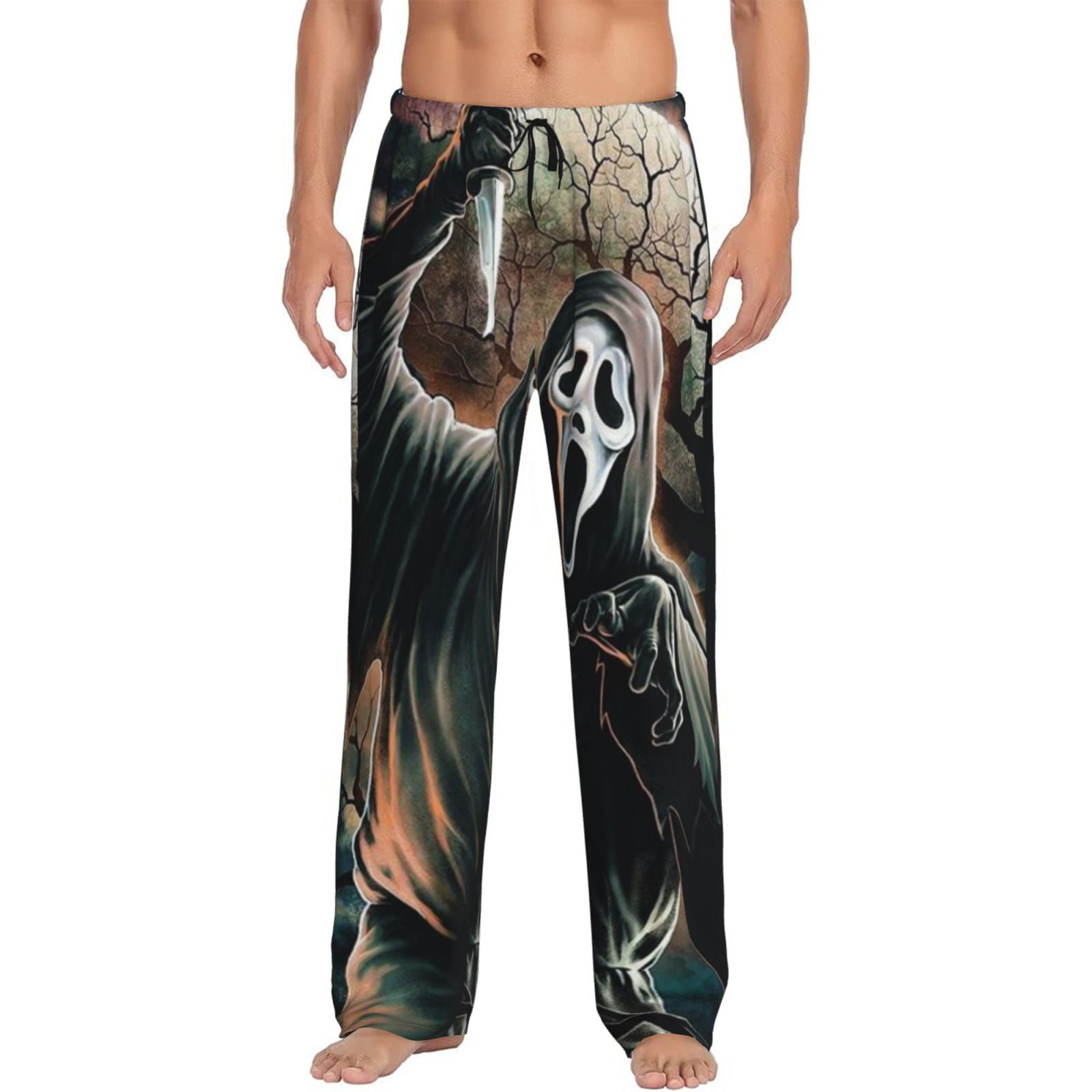 Ghostface Scream Men's Pajama Pants Lounge Fashion Cozy Daily Sleepwear ...