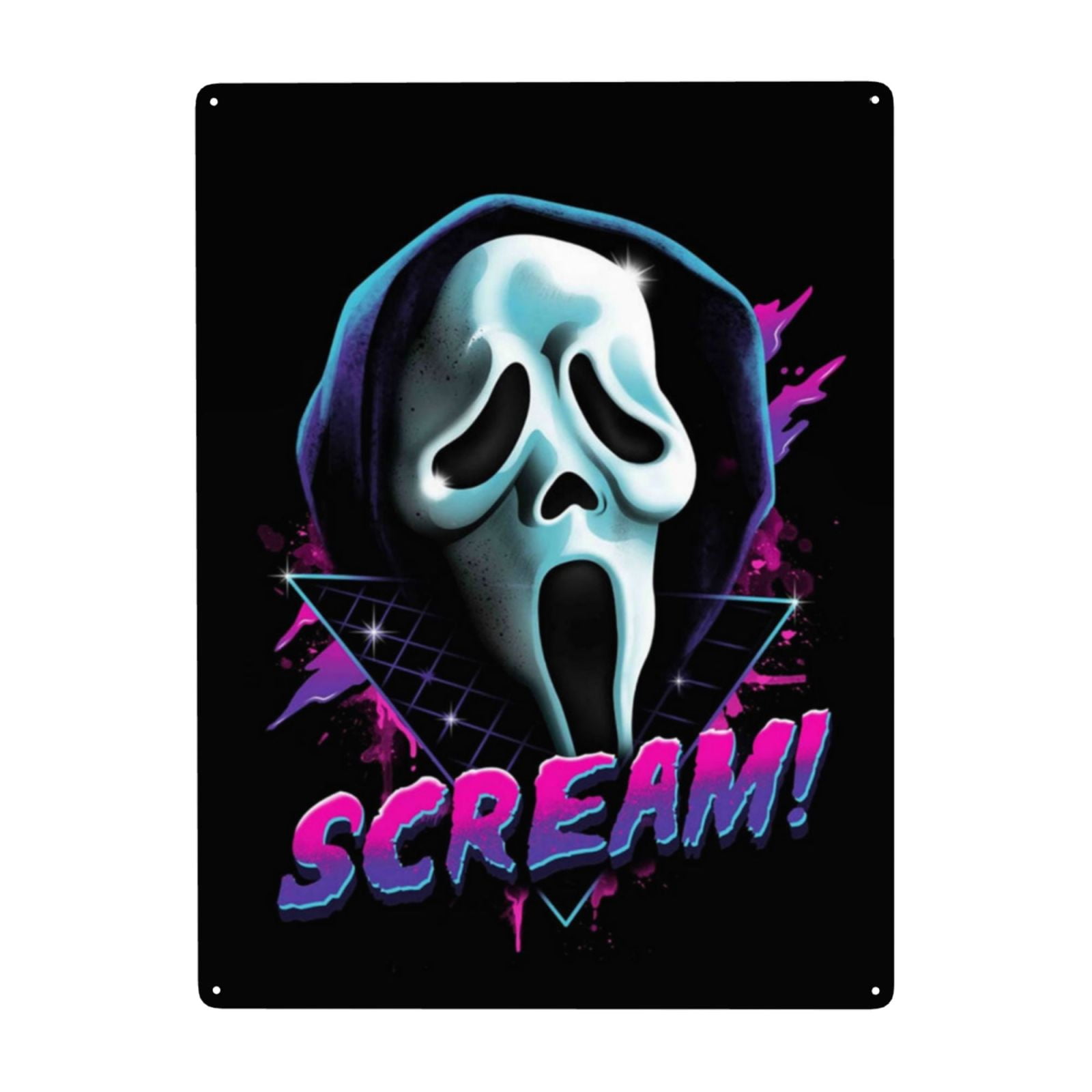 Ghostface Scream Metal Sign Decor 30x40cm Wall Art Sign for Home ...