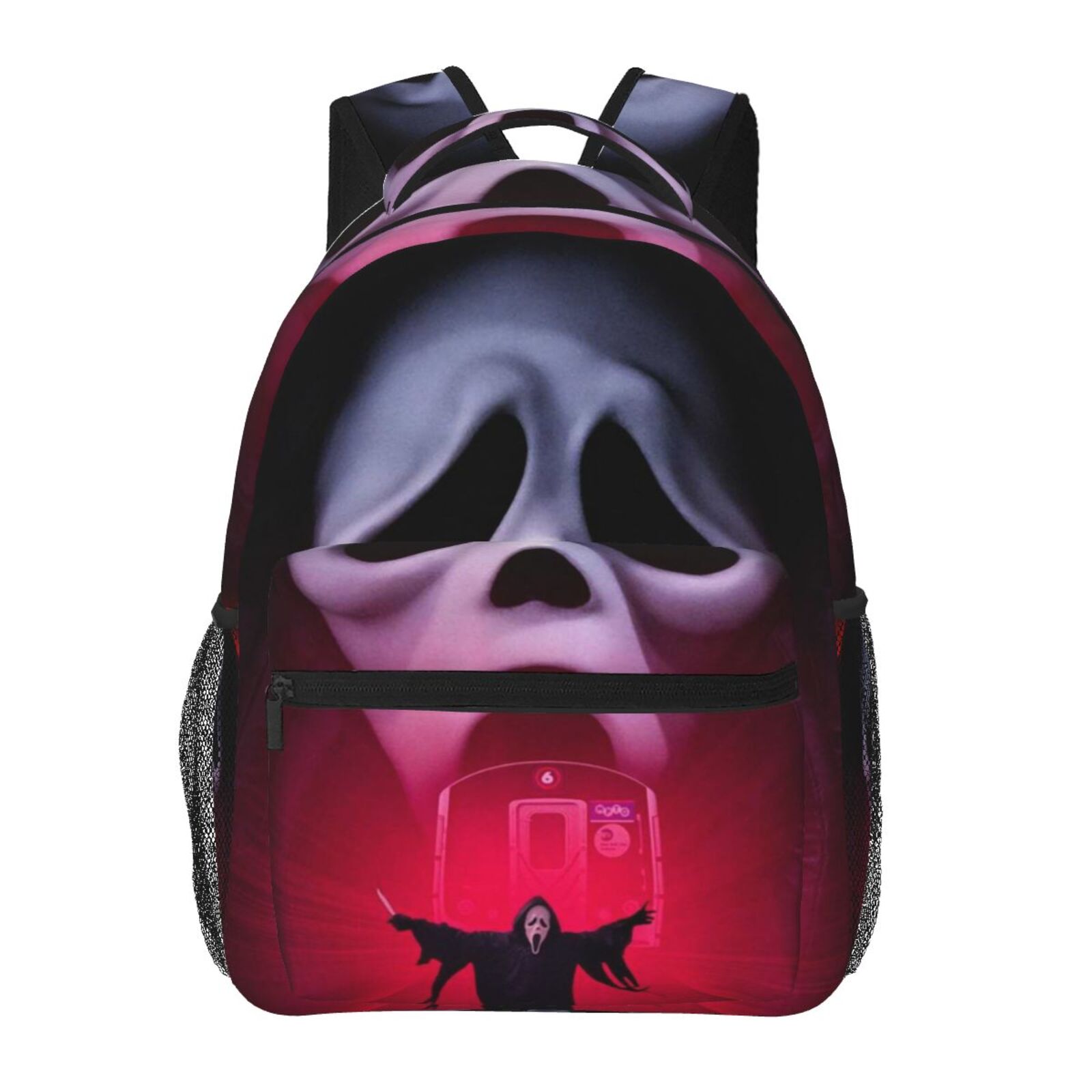 Ghostface Scream Movie Casual Backpack Schoolbag Large Capacity Daypack ...
