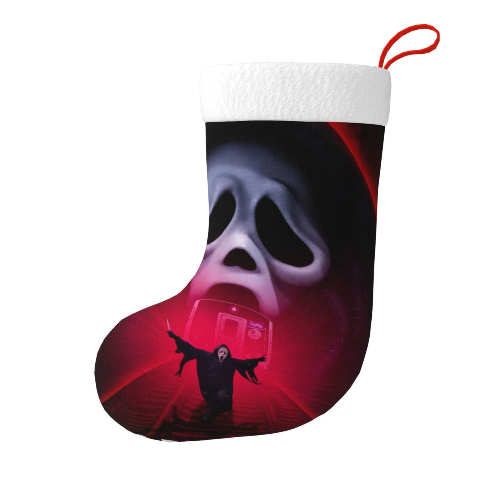 Ghostface Scream Movie Christmas Stocking Fireplace Hanging Stocking ...
