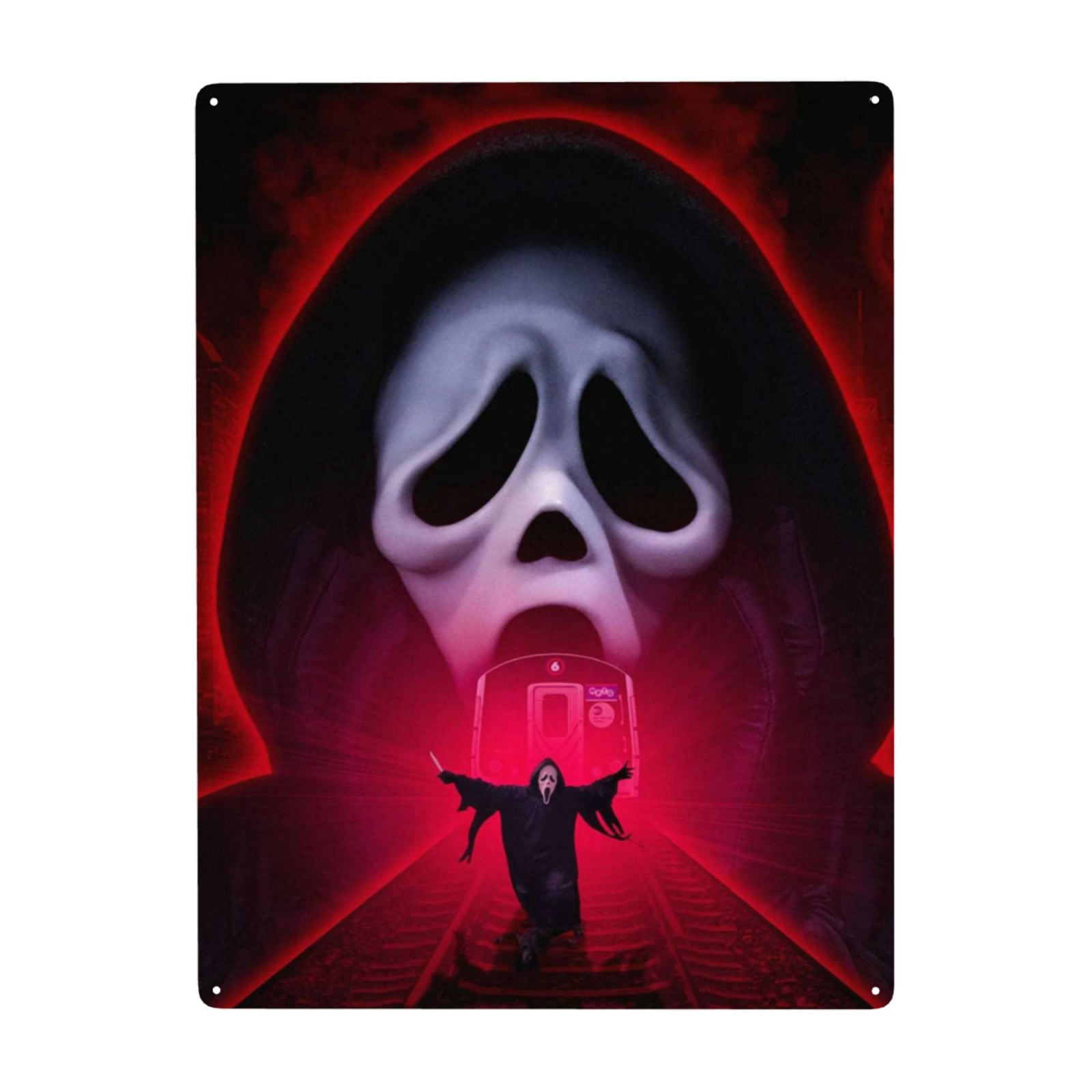 Ghostface Scream Movie Metal Sign Decor 30x40cm Wall Art Sign for Home ...