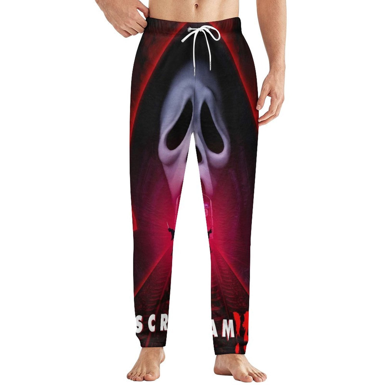 Ghostface Scream Movie Plush Men's Pajama Pants Bottoms Fashion Loose ...