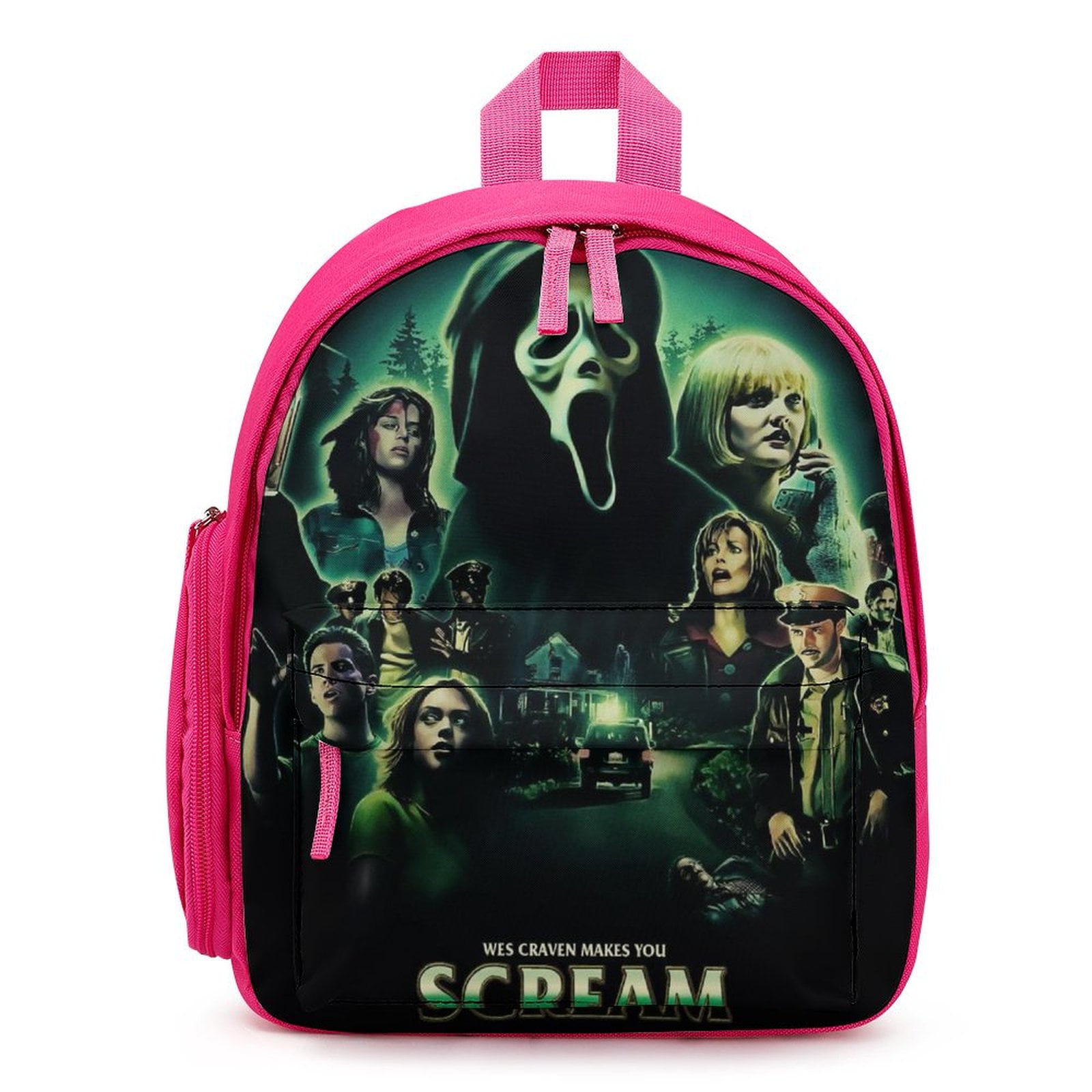 Ghostface Scream Poster Backpack Adjustable Schoolbag Bookbag Daypack ...