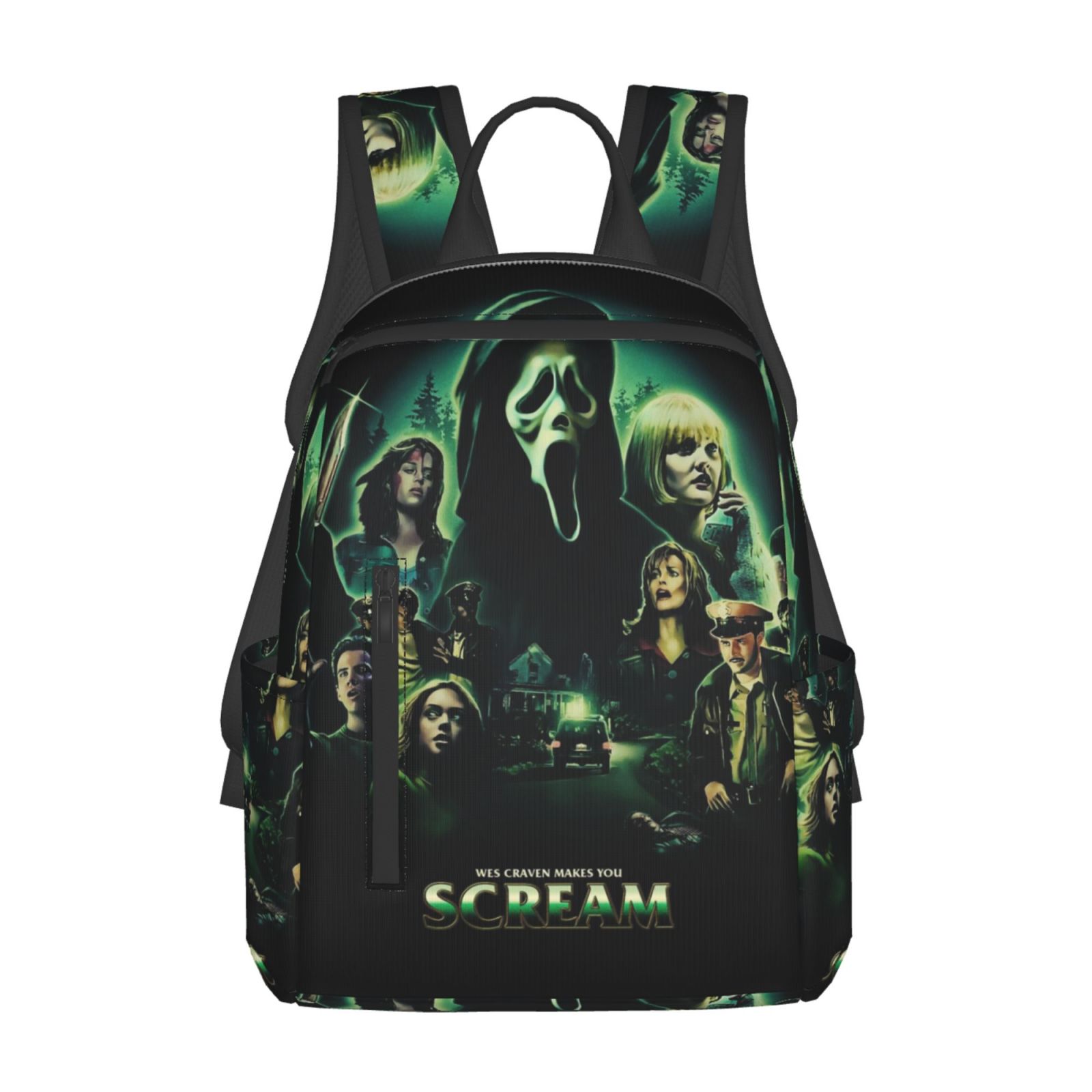 Ghostface Scream Poster Backpack Lightweight Shoulders Daypack School ...