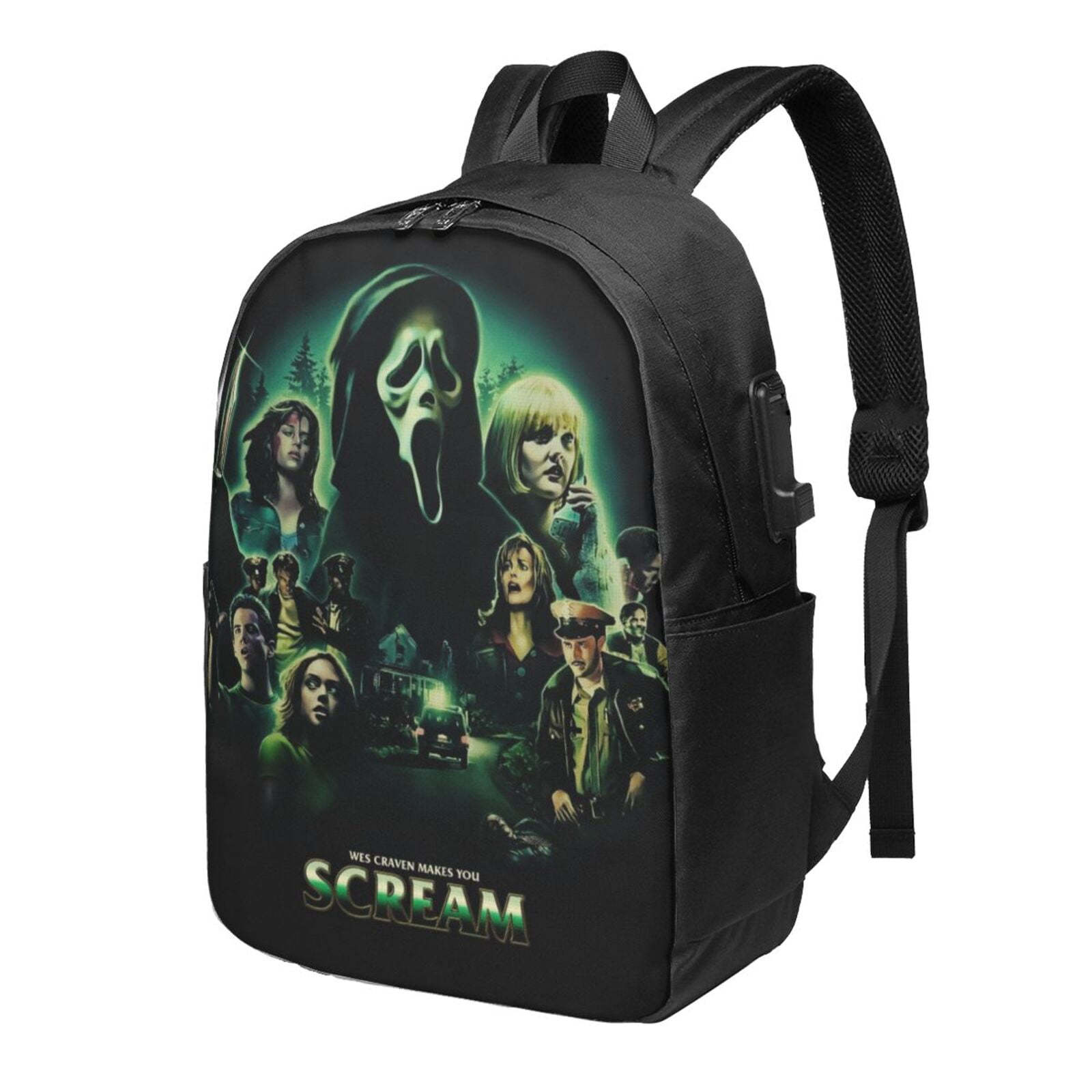Ghostface Scream Poster Backpack Lightweight Shoulders Daypack School ...