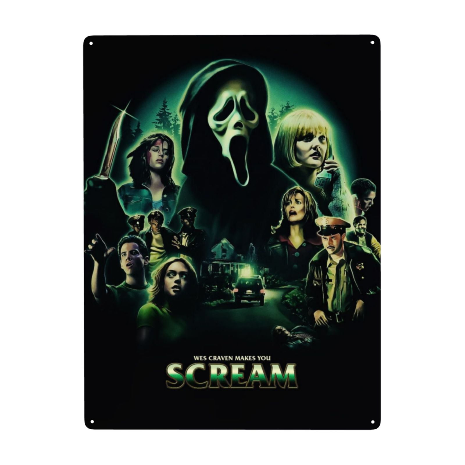 Ghostface Scream Poster Metal Sign Decor 30x40cm Wall Art Sign for Home ...