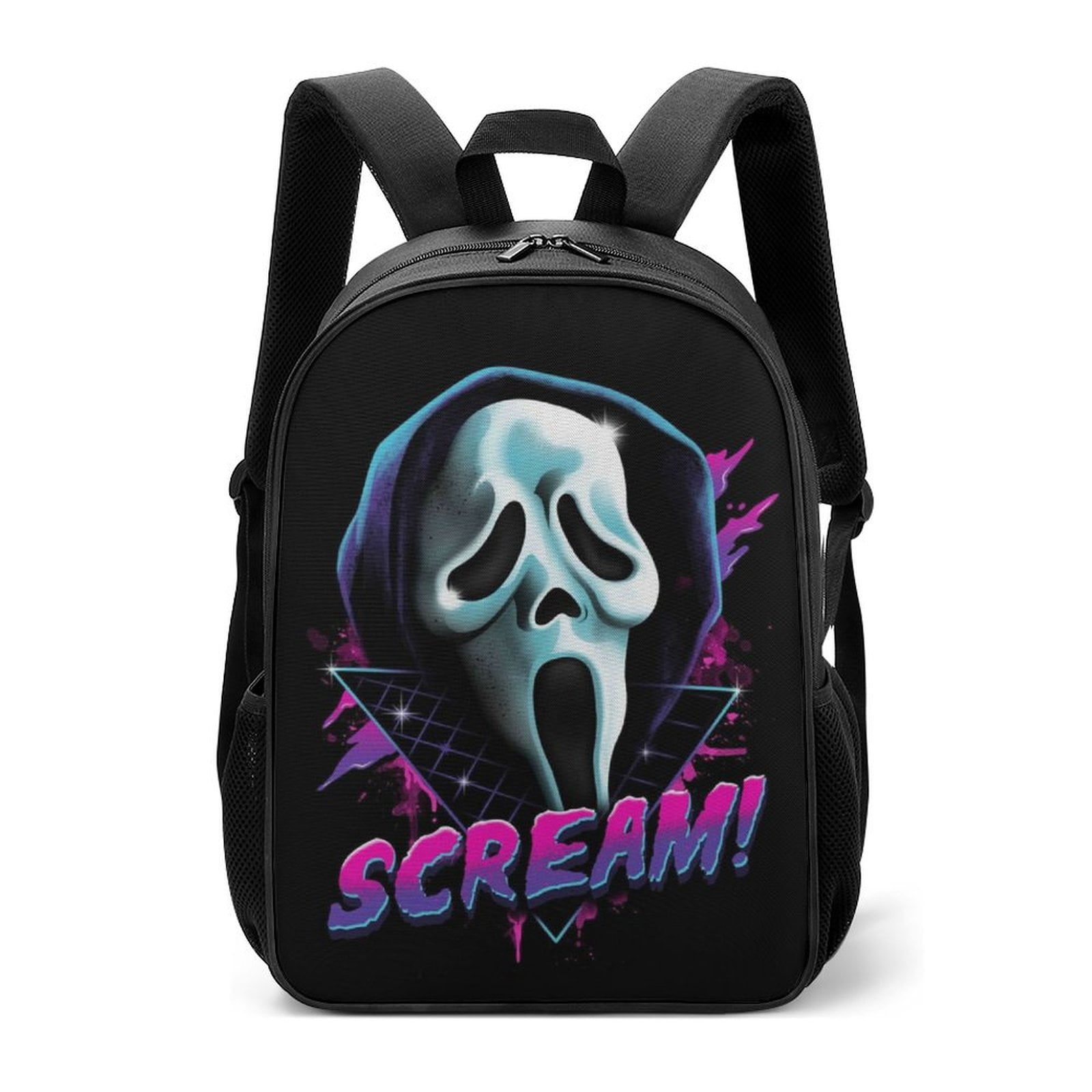 Ghostface Scream School Bag Casual Adjustable Backpack Daypack Multipurpose Student Bookbag ...
