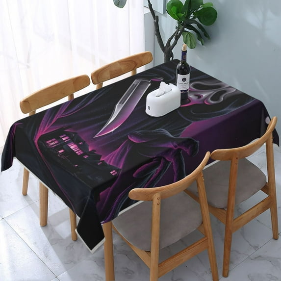 Ghostface Tablecloth Halloween Rectangle Versatile Stylish Table Cover ...