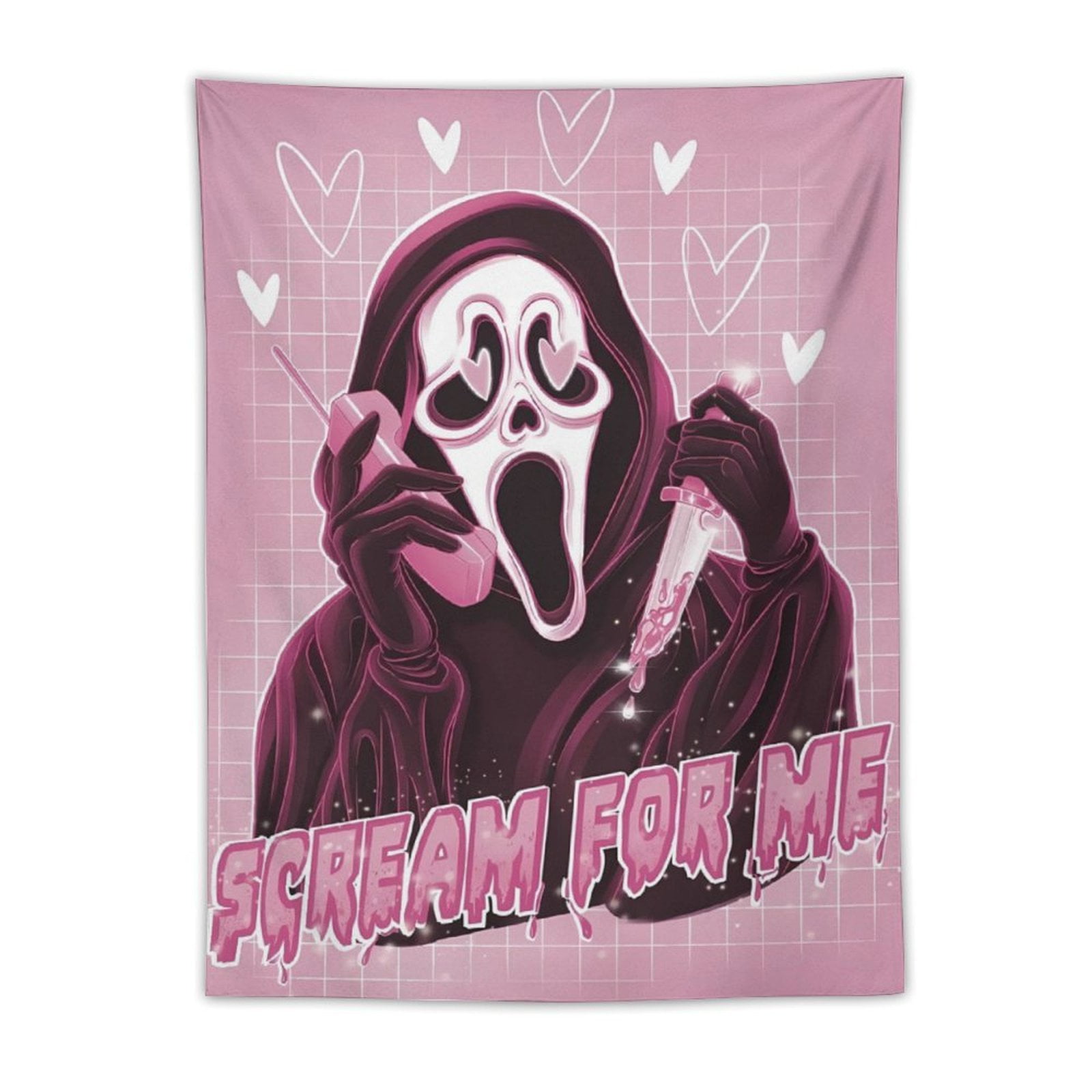 Ghostface Tapestry Bedroom Indie Vertical Tapestry Wall Hanging for ...