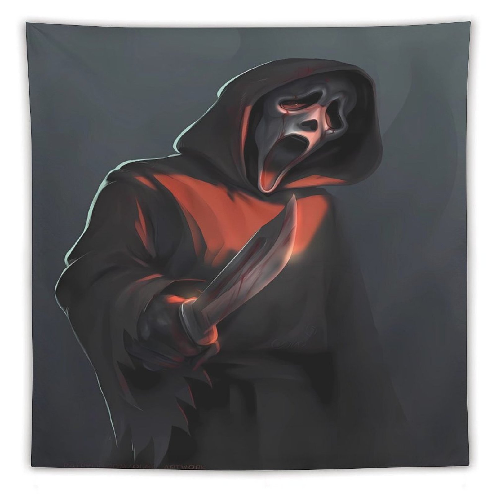 Ghostface Tapestry Wall Hanging, Elegant Wall Hanging Tapestries Wall ...