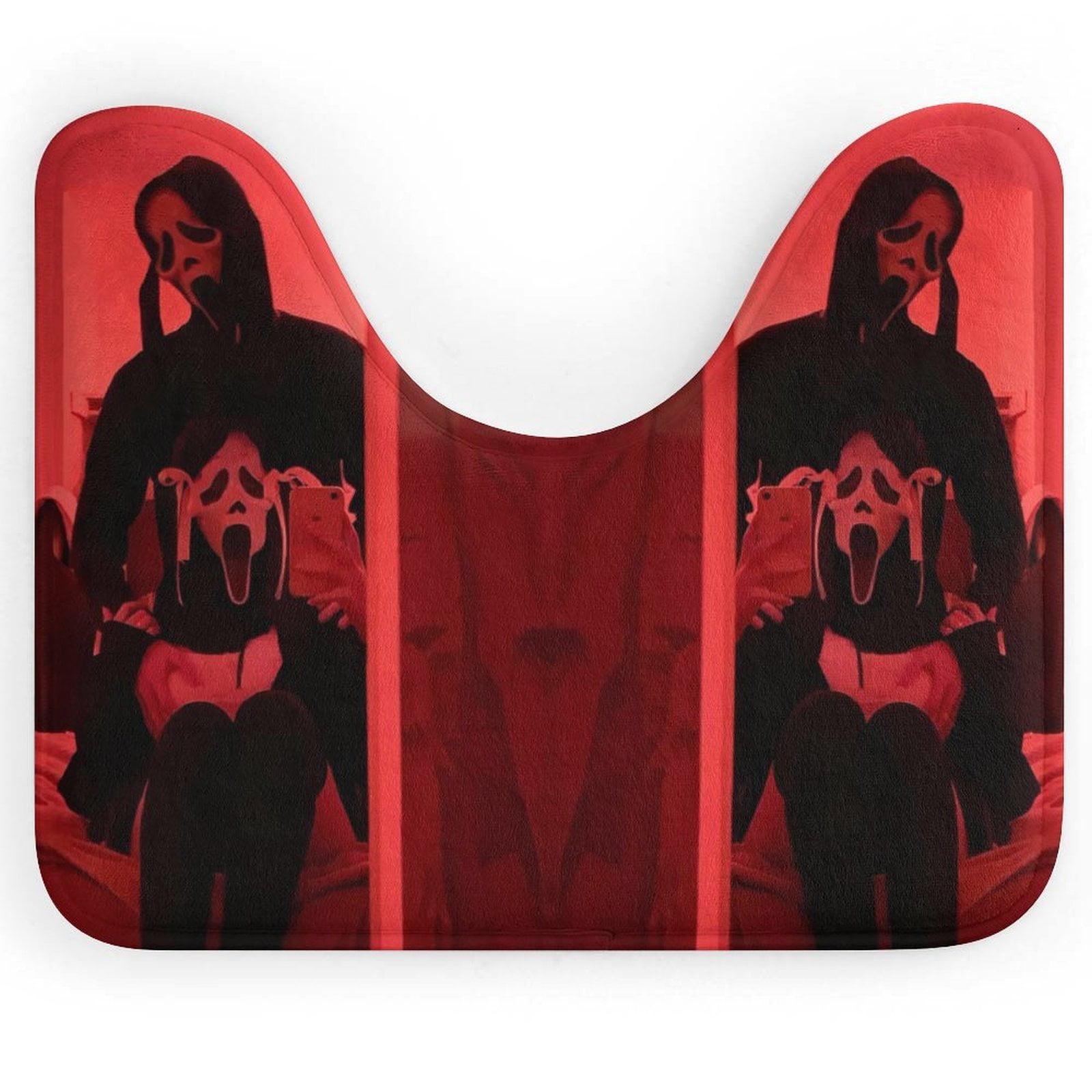 Ghostface U-Shape Rug, Ultra Soft Washable Toilet Mat, Non Slip ...