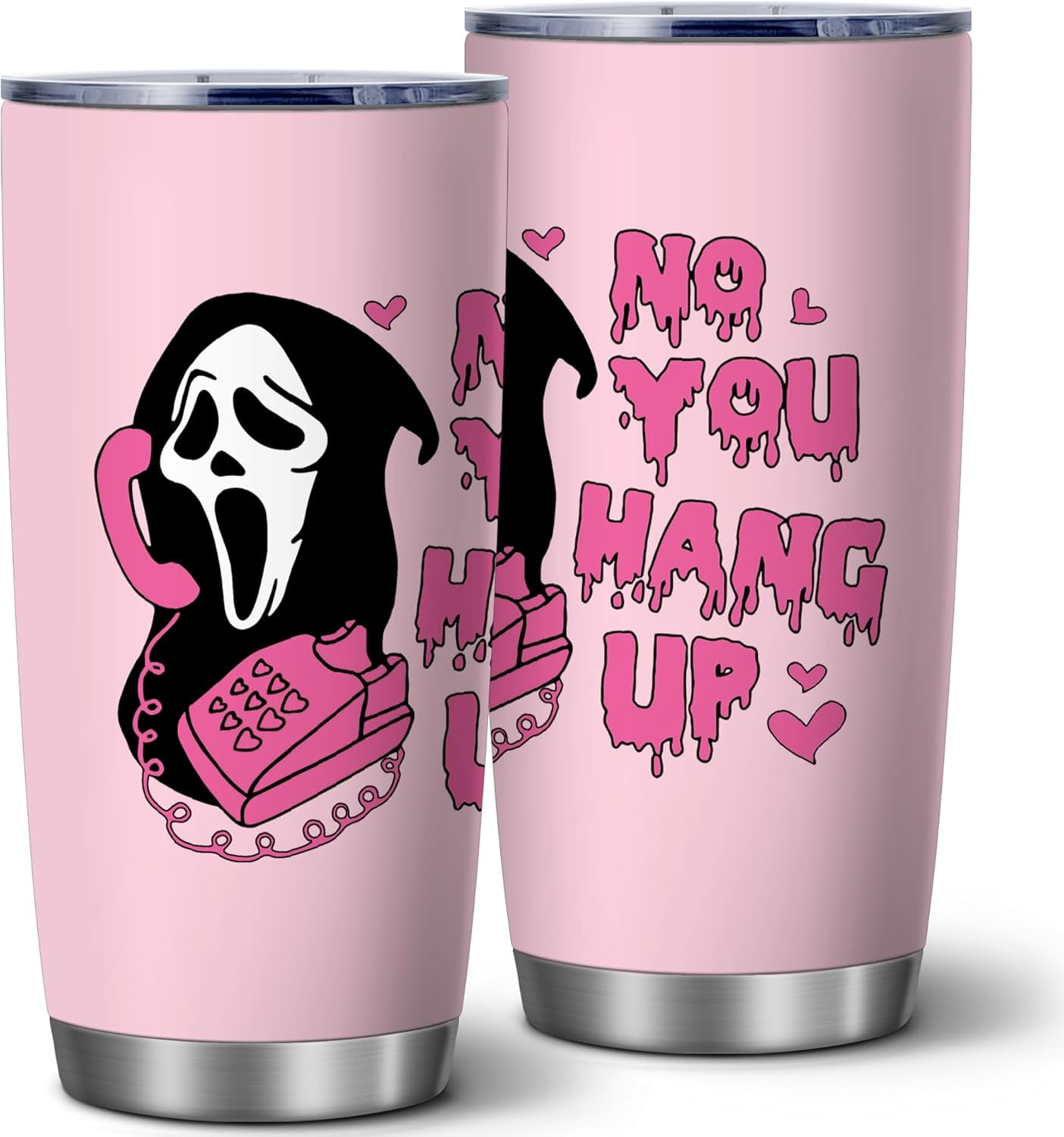 Ghostface Valentine Halloween Decor Tumbler for Girls - Spooky Vibes 20 ...