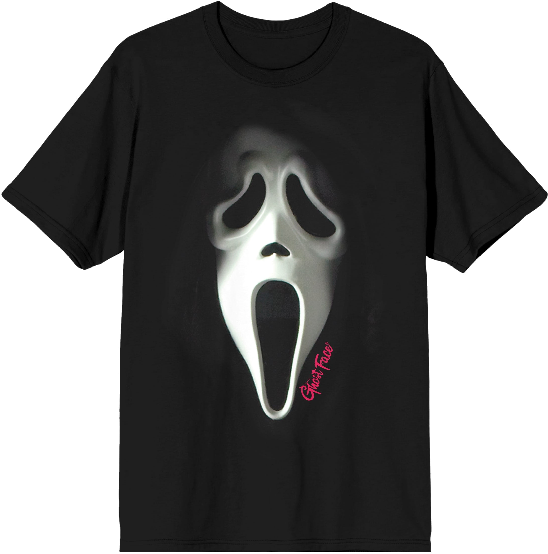 Ghostface With Pink Logo Men's Black Graphic Tee-Small - Walmart.com