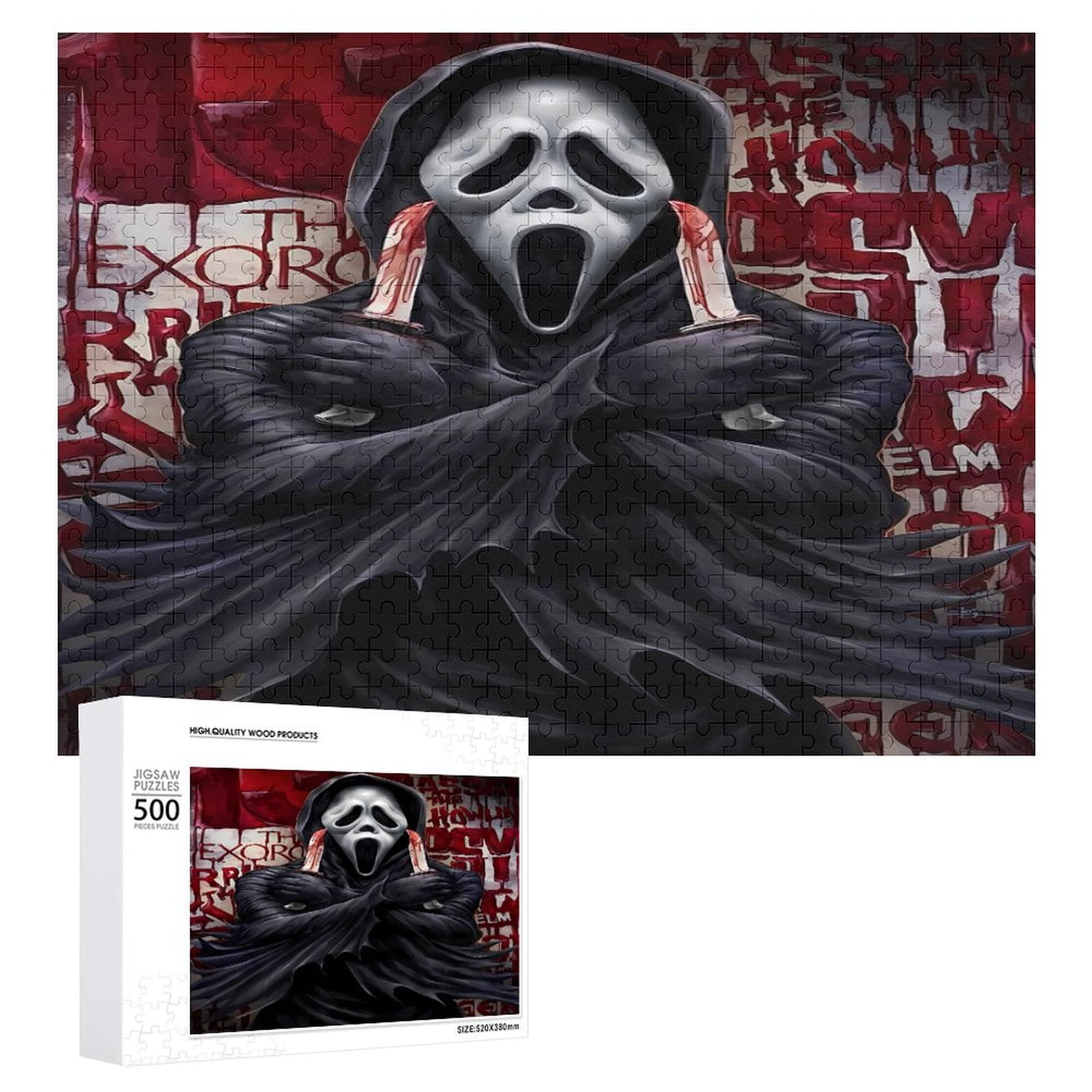 Ghostface Wooden Picture Puzzle-Eco-Friendly Wood, Educational Toy That ...