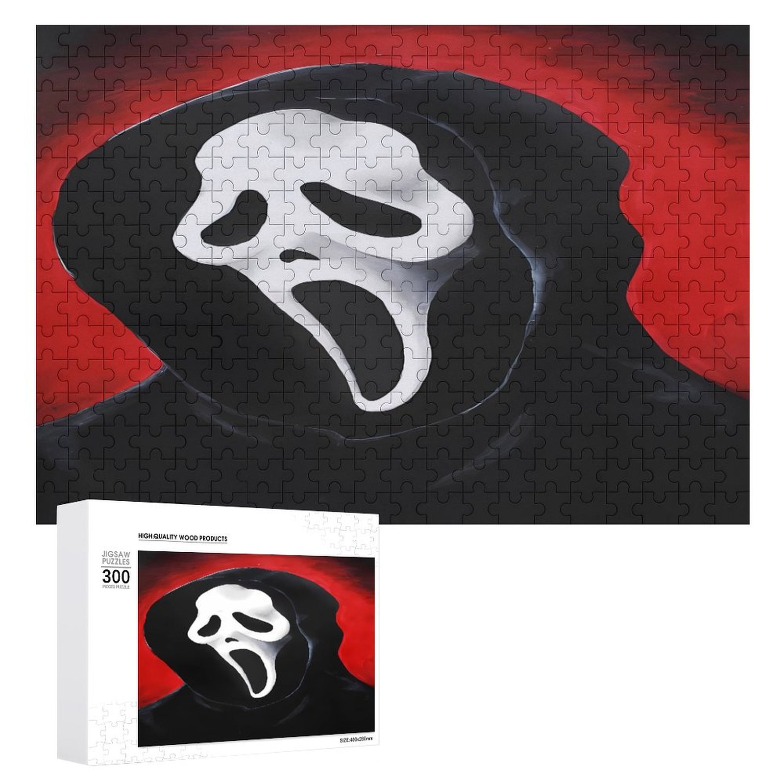 Ghostface Wooden Picture Puzzle-Eco-Friendly Wood, Educational Toy That ...