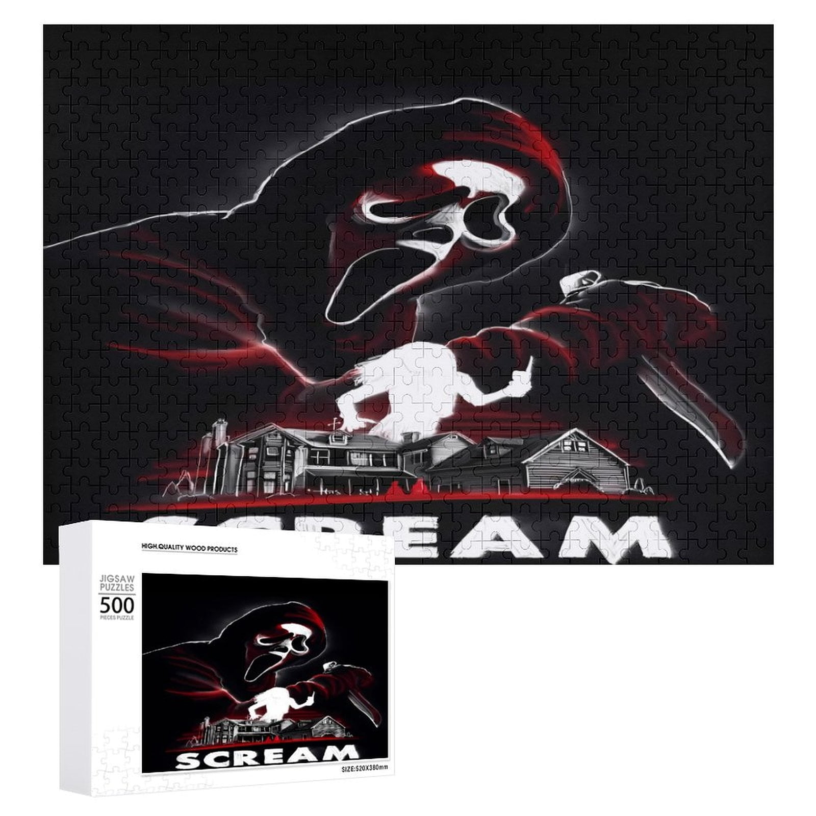 Ghostface Wooden Picture Puzzle-Eco-Friendly Wood, Educational Toy That ...