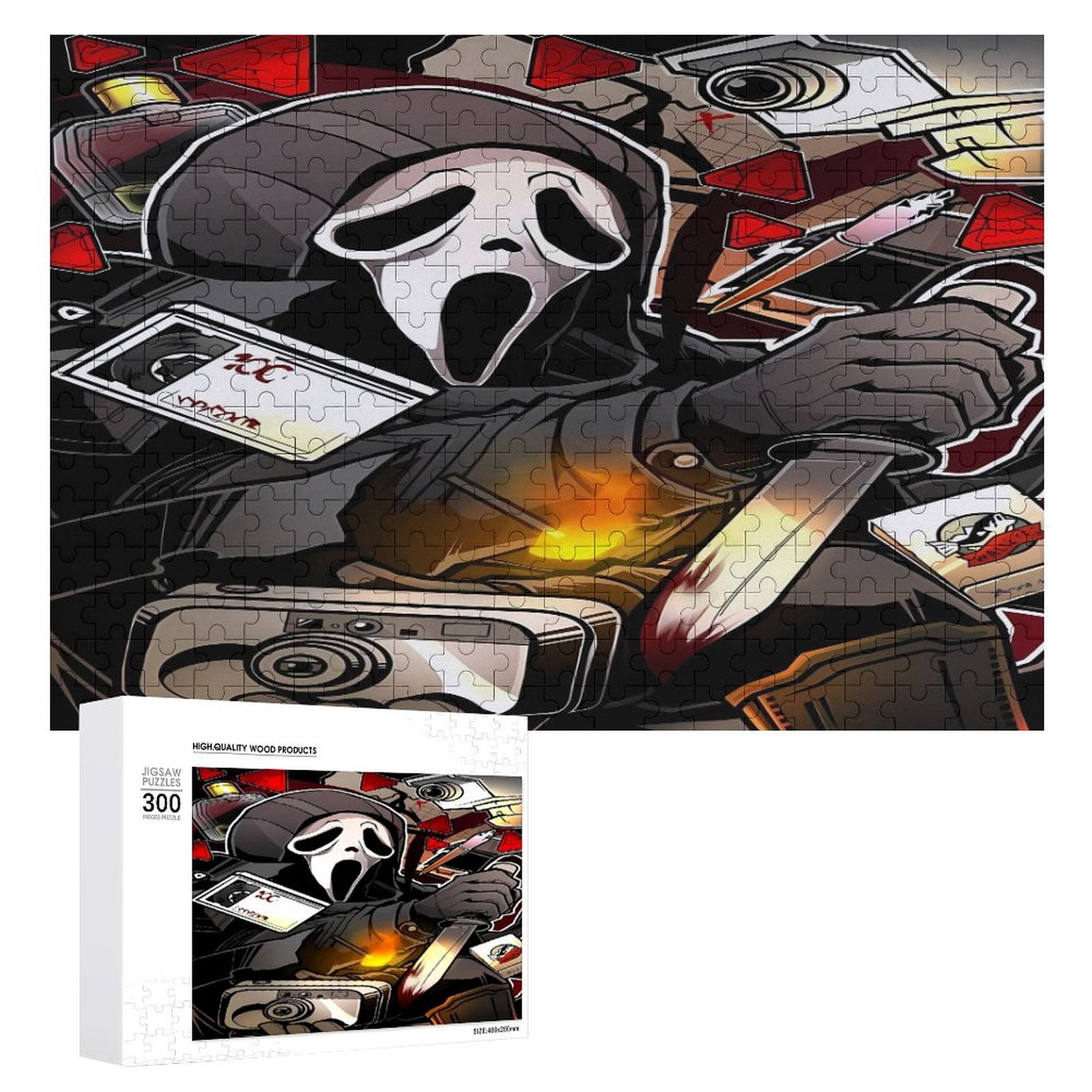 Ghostface Wooden Picture Puzzle-Eco-Friendly Wood, Educational Toy That ...