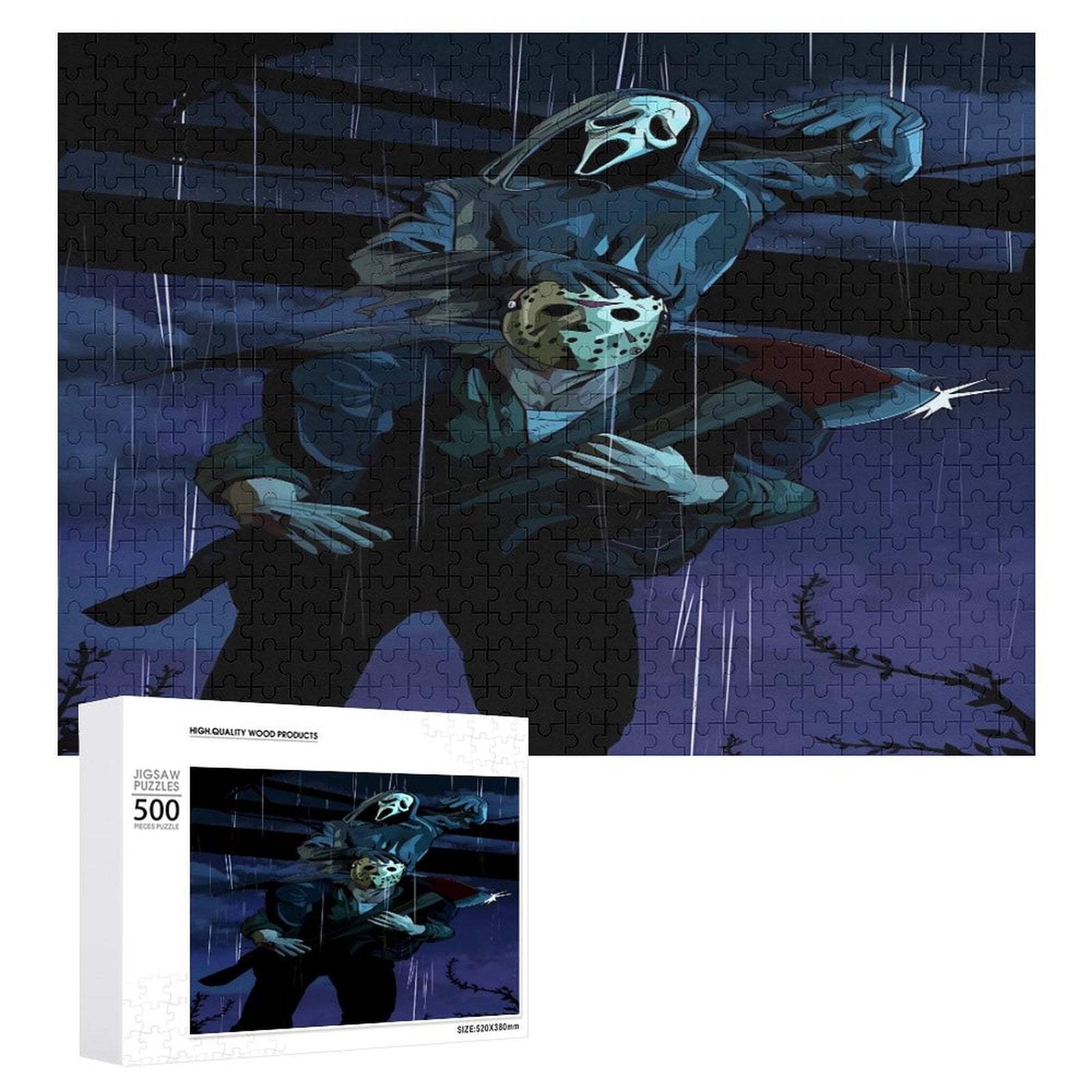 Ghostface Wooden Picture Puzzle-Eco-Friendly Wood, Educational Toy That ...