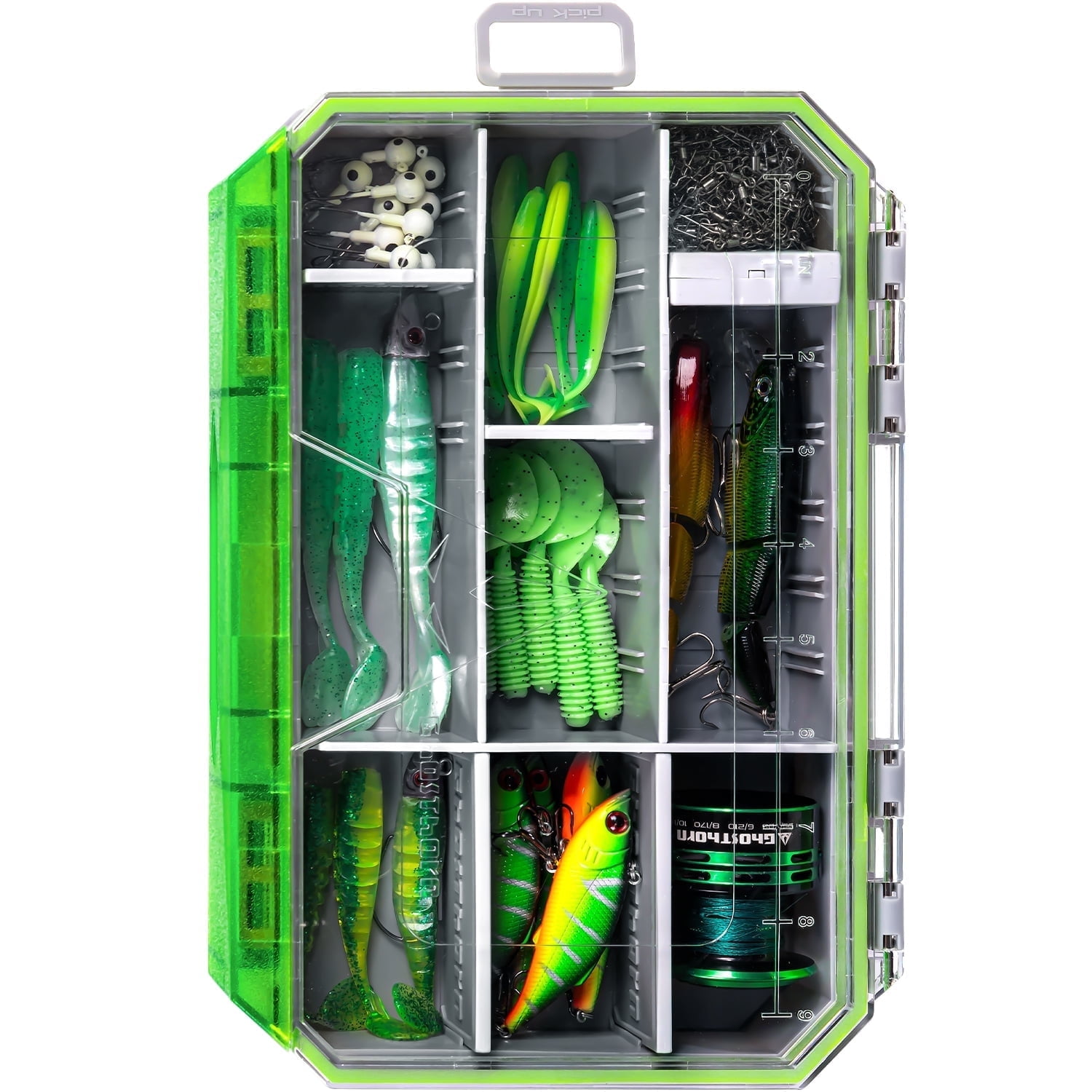 Ghosthor Plastic Fishing Tackle Box Organizer,Waterproof 3600 and 3700 ...
