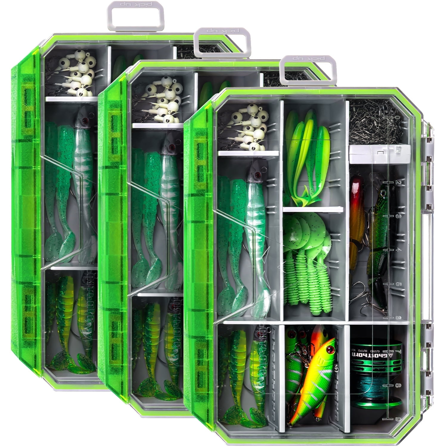 Ghosthor Plastic Fishing Tackle Box Organizer,Waterproof 3600 and 3700 ...