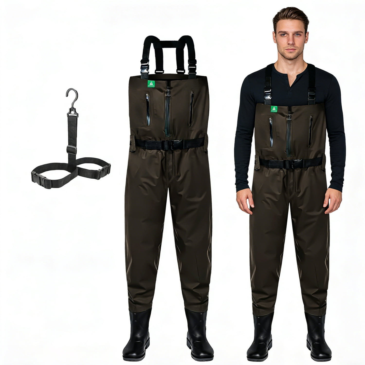 Ghosthorn Chest Waders for Men Women with Insulated Boots Nylon/PVC ...