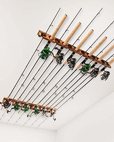 Ghosthorn Holds Up to 12 Rods Fishing Pole Rod Racks Wall or Ceiling ...