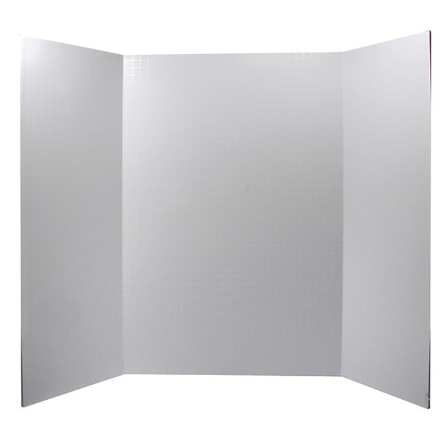 Ghostline Foam Presentation Board, White, 1/2" Faint Grid 28" x 22 ...